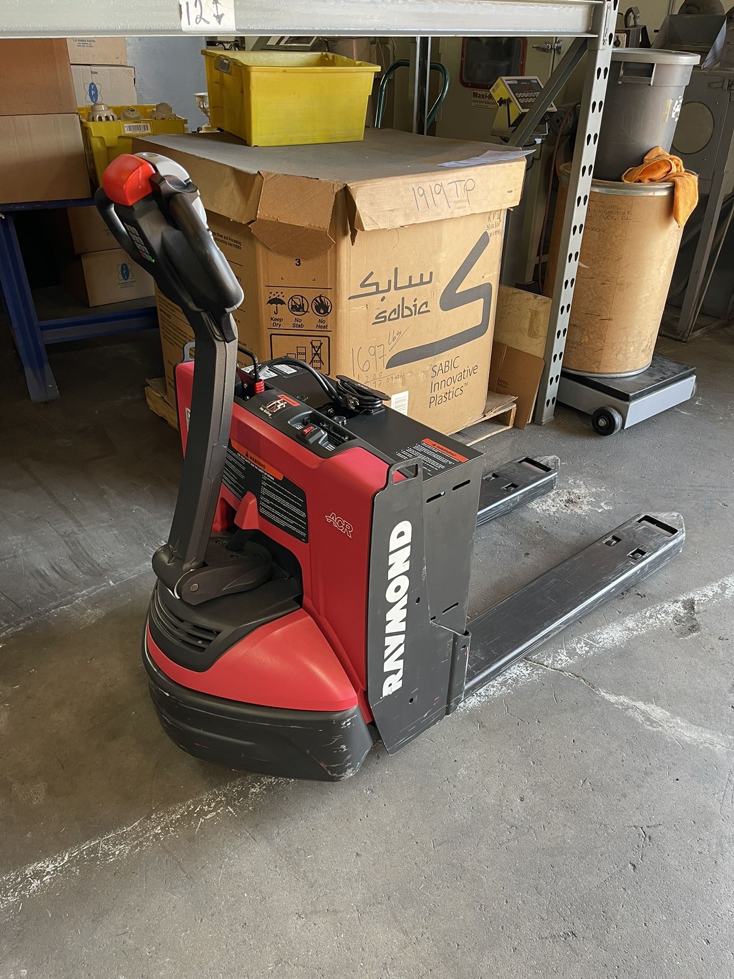 Raymond 8210 Electric Walk-Behind Pallet Jack, 4,500 Lb Capacity, 24V ...