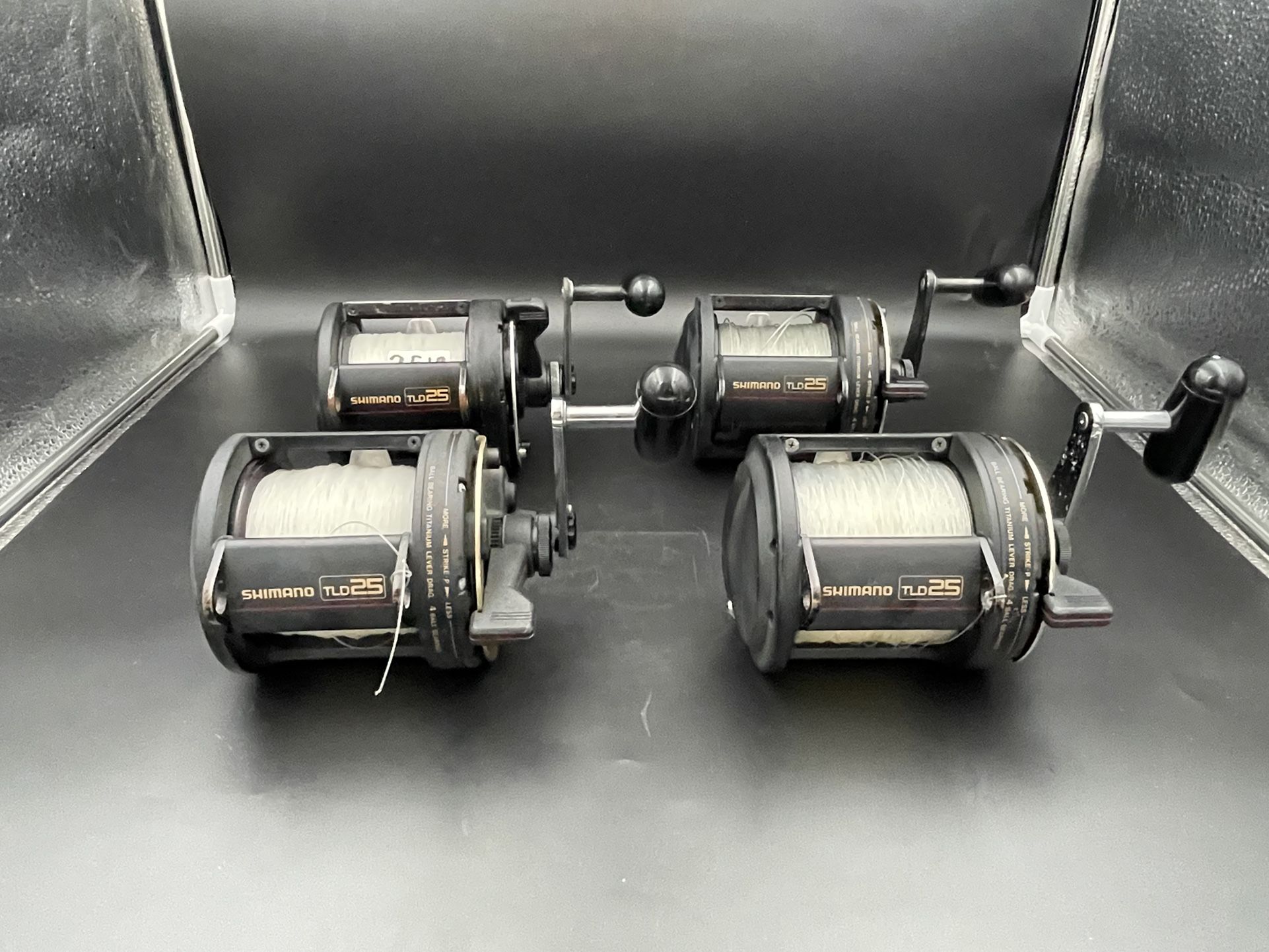 (4) Preowned Shimano TLD 25 Reels In Good Condition With Monofilament ...