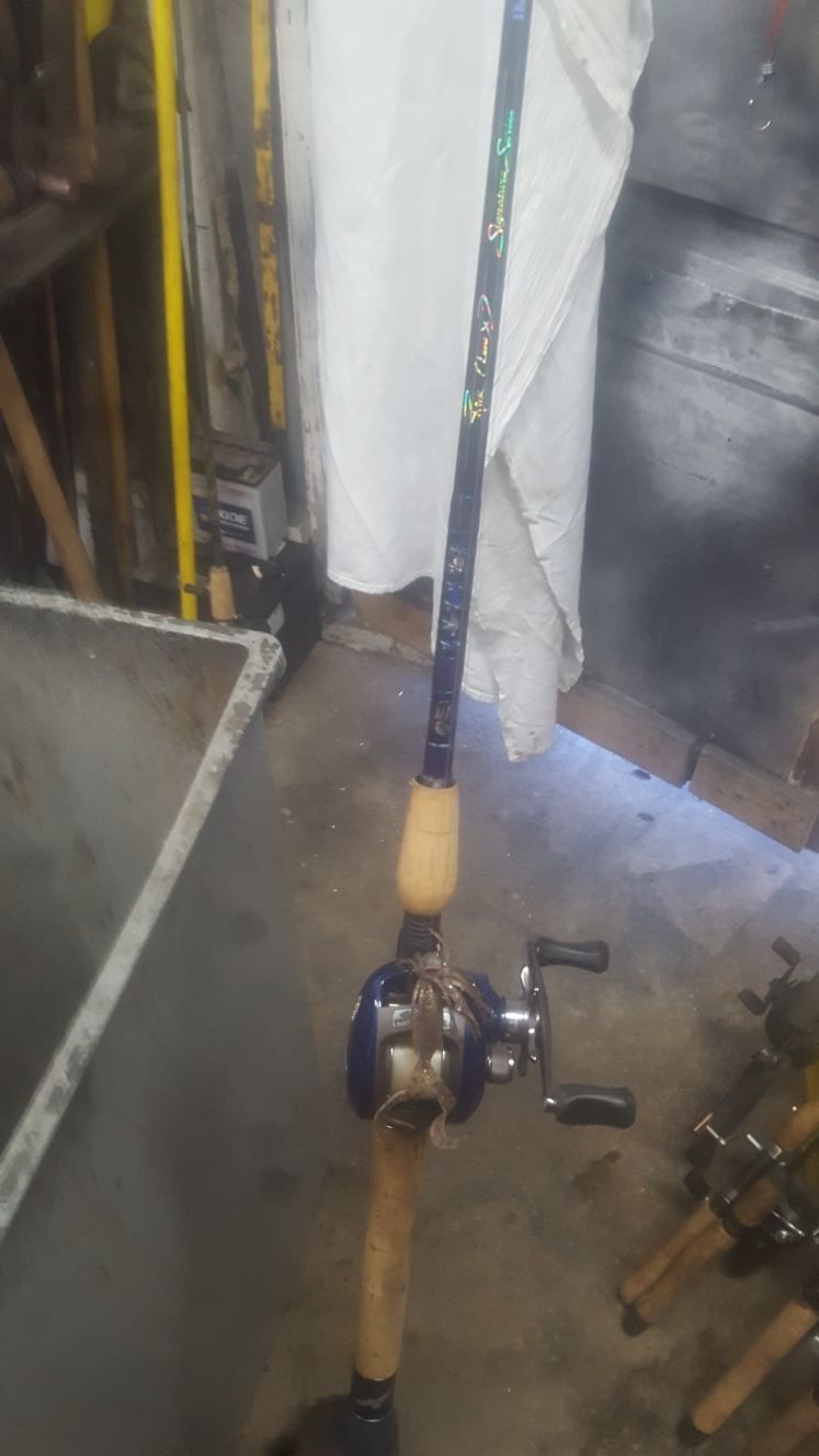 Bass pro shops Rick Clunn signature series fishing rod and reel for ...