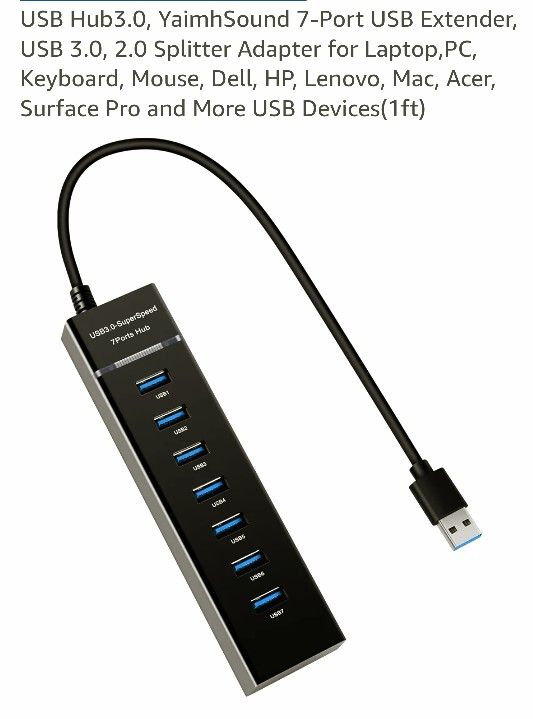 SEVEN PORT USB HUB EXTENDER for Sale in San Diego, CA - OfferUp