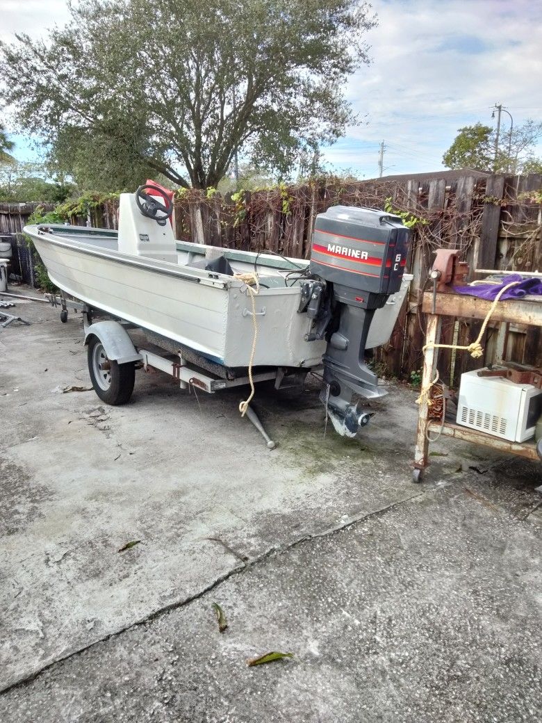 17 Foot Aluminum Boat. for Sale in Fort Lauderdale, FL - OfferUp