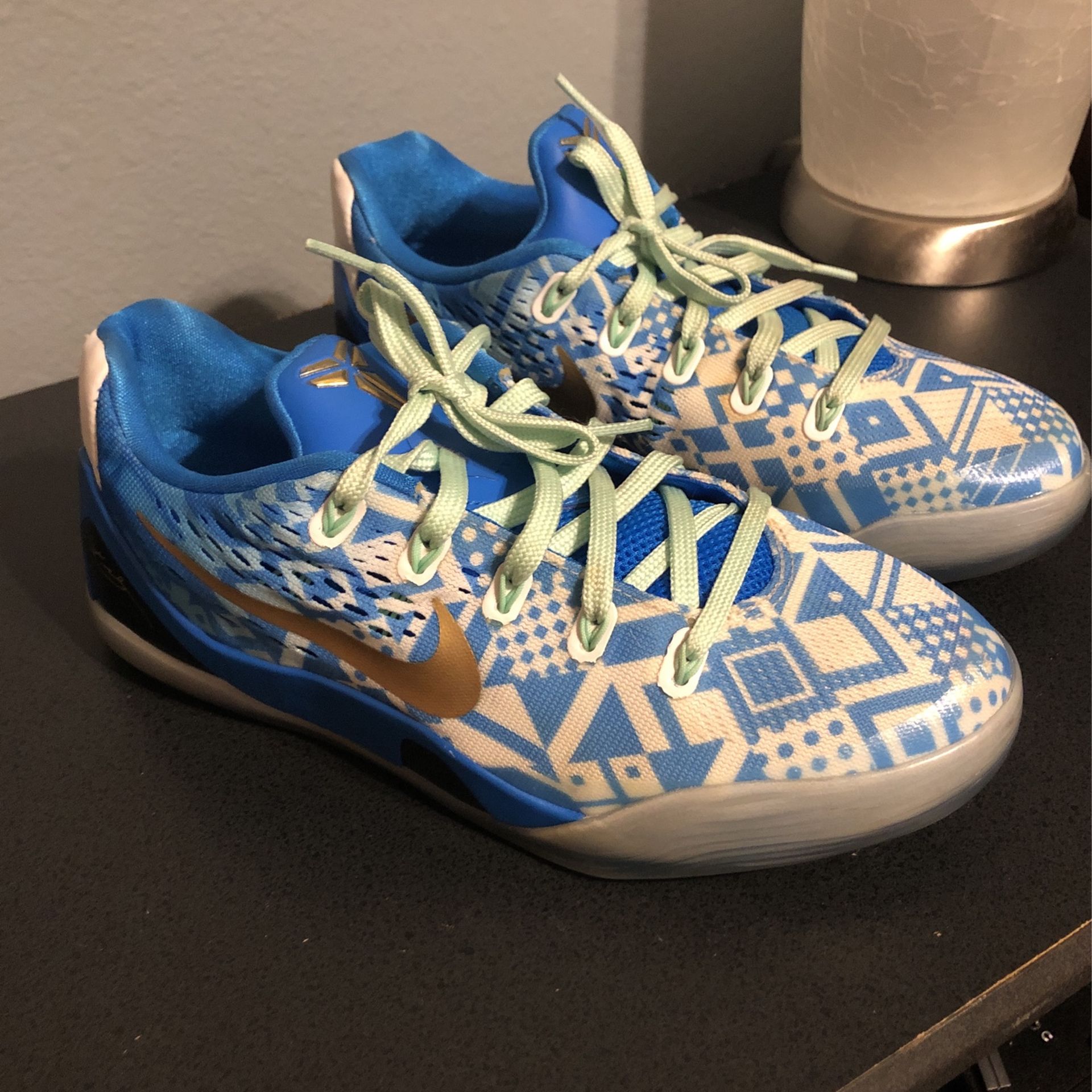 Kobe 9 Blue And White