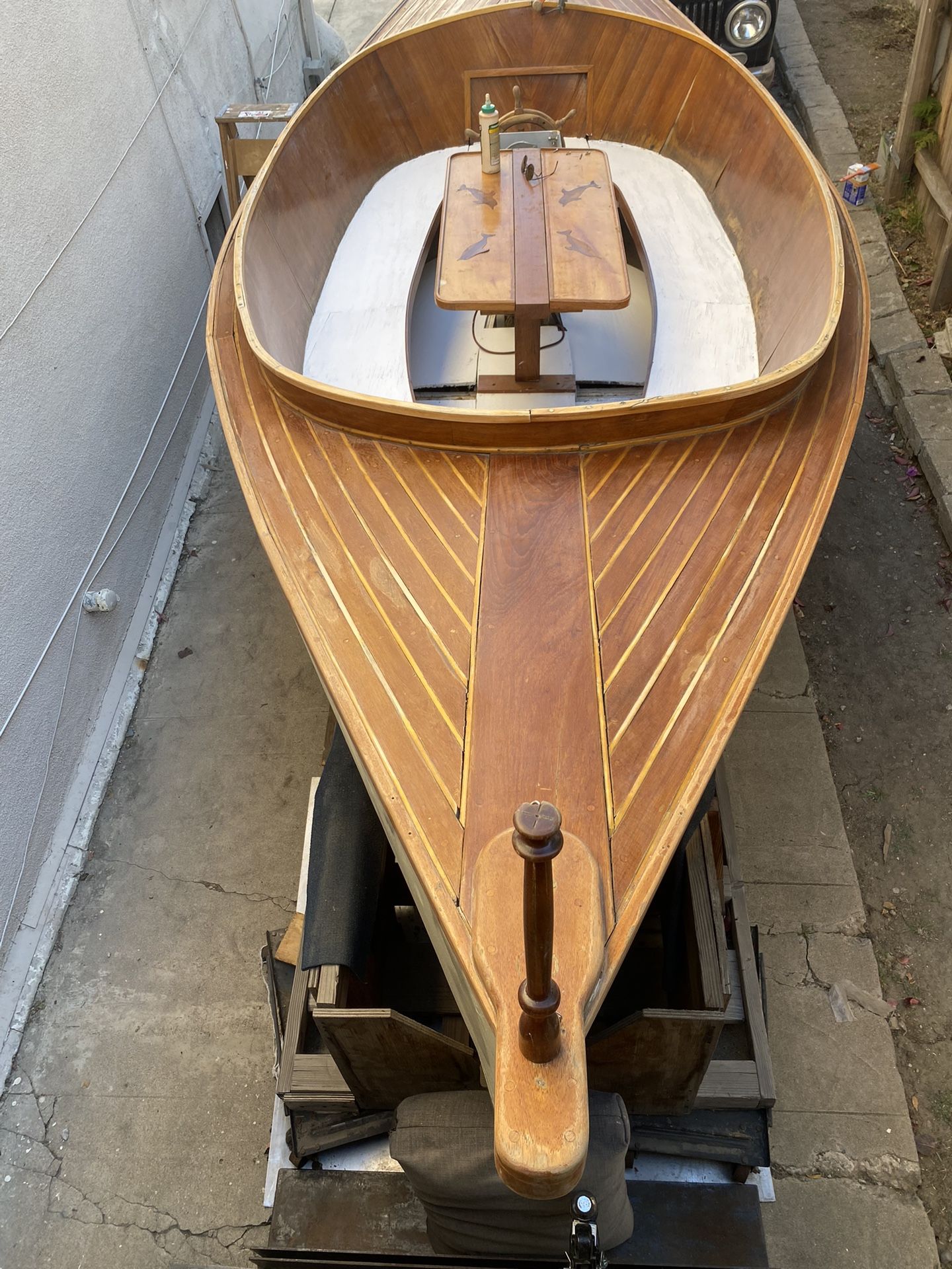 One Of A Kind 1920S Steamboat Converted To Electric 17 Foot Duffy Boat ...