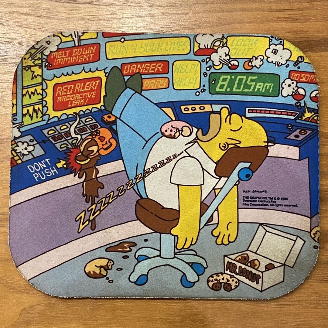 Homer Simpson Sleeping At Work