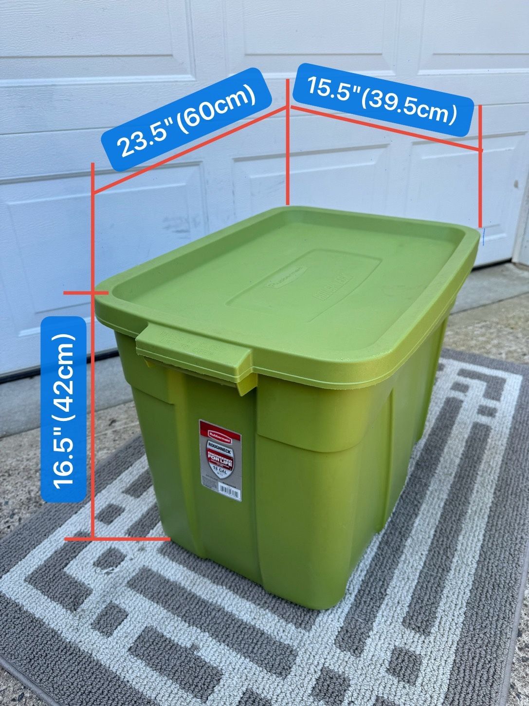 18 Gal Rubbermaid Brand Storage Box for Sale in Charlotte, NC - OfferUp