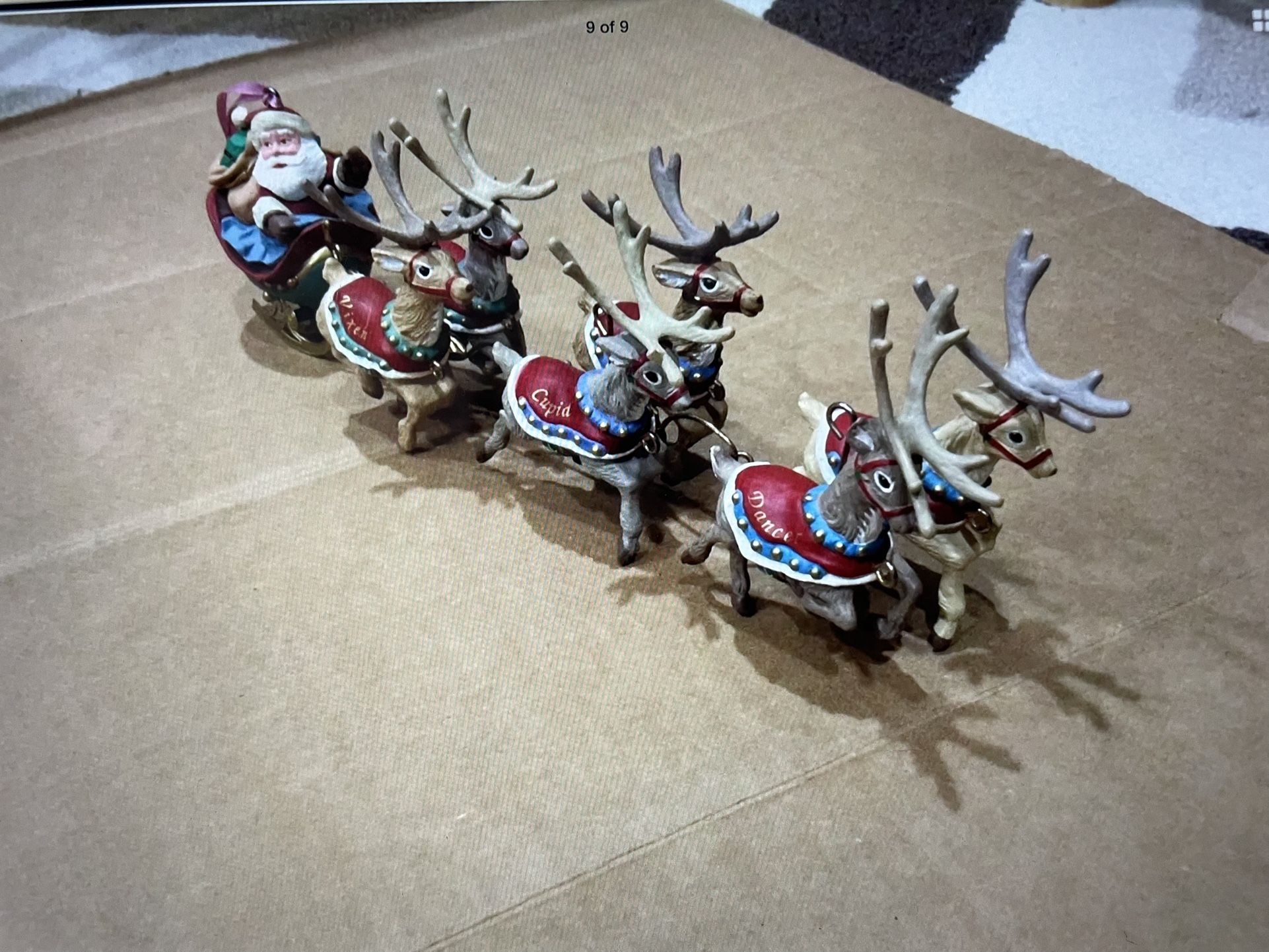 Hallmark Santa Reindeer - Dasher & Dancer, Prancer & Vixen, Comet ...