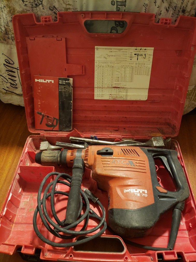 Hilti TE 70-ATC/AVR Max Combination Hammer for Sale in Edmonds, WA ...