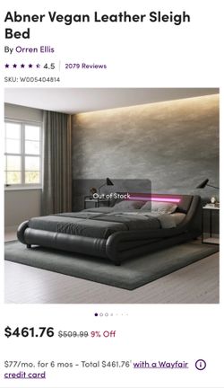 Abner sleigh bed store