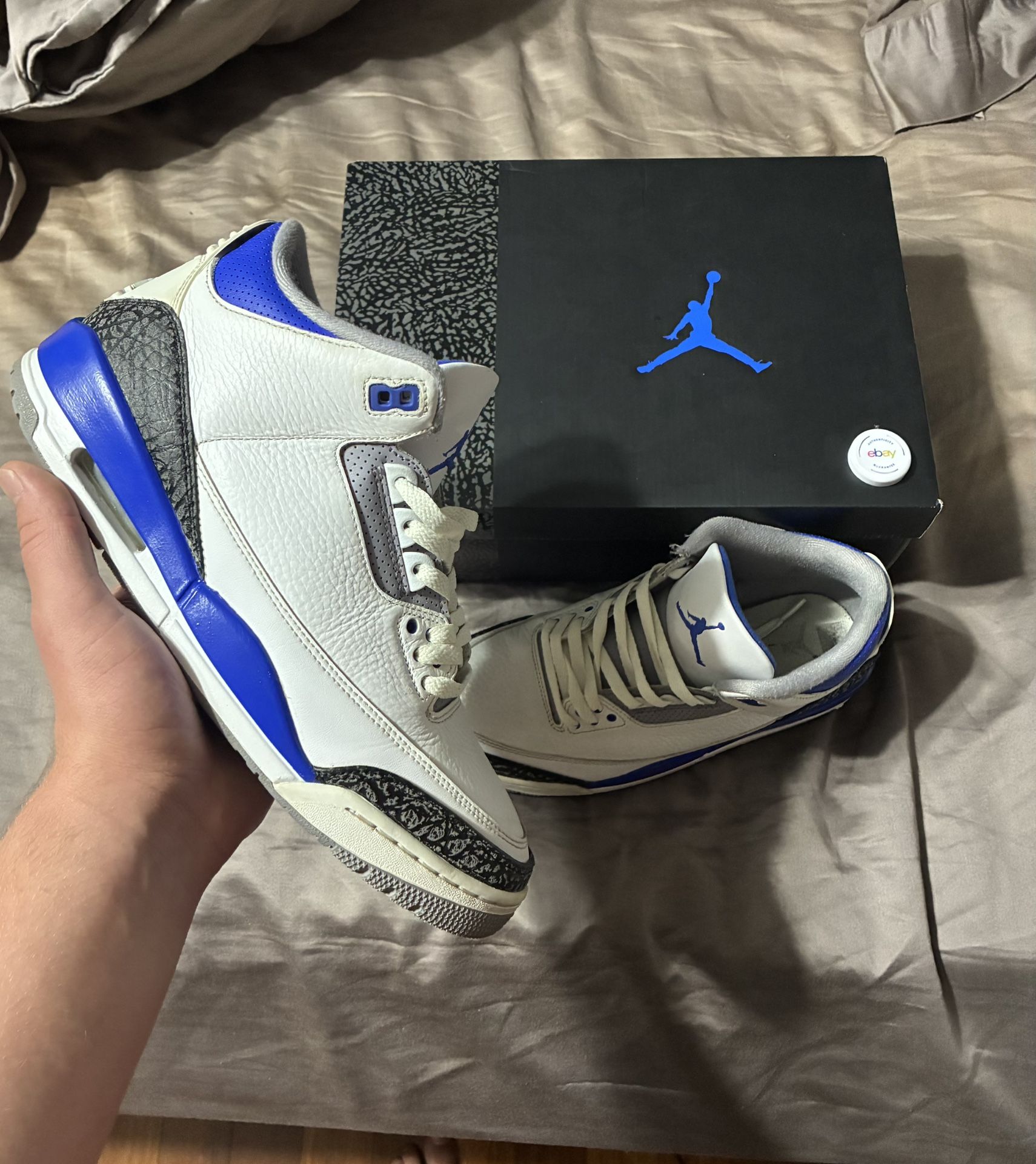 Jordan 3 - Racer Blue 10.5 eBay Verified for Sale in Cedar Park, TX ...