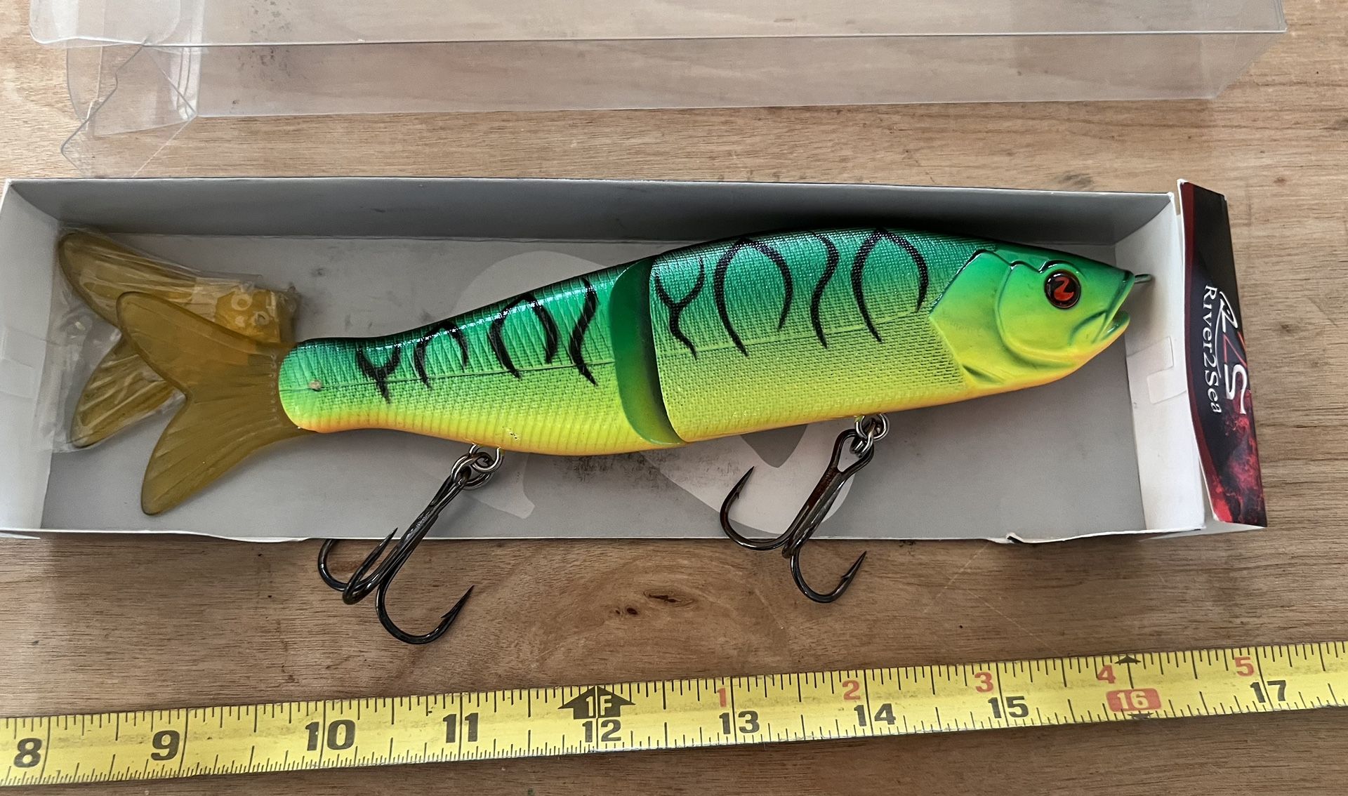 Riverhead S-Waver200 Swimbait, Mr. Magu Firetiger Color, Big Bass ...