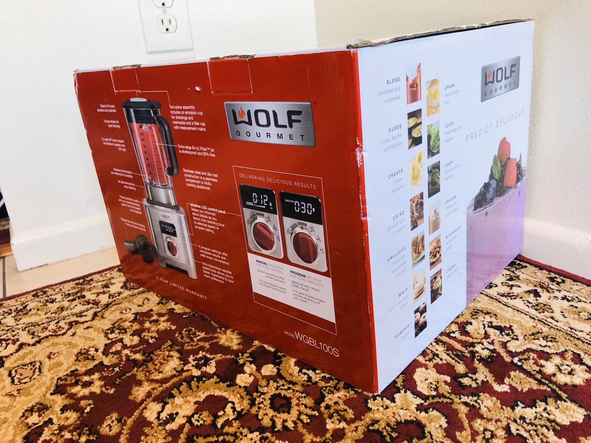 Wolf Gourmet High-Performance Blender (WGBL100S) for Sale in Garden ...