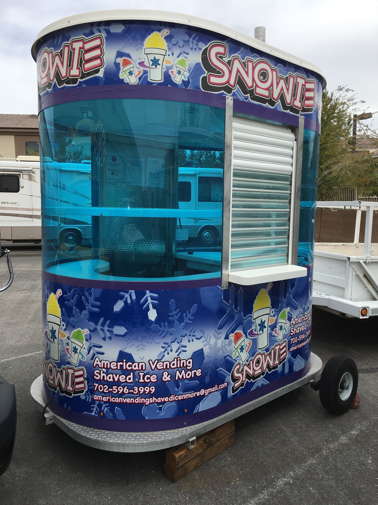 Snowie Shaved Ice 5 x 8ft concession food truck trailer for Sale in ...
