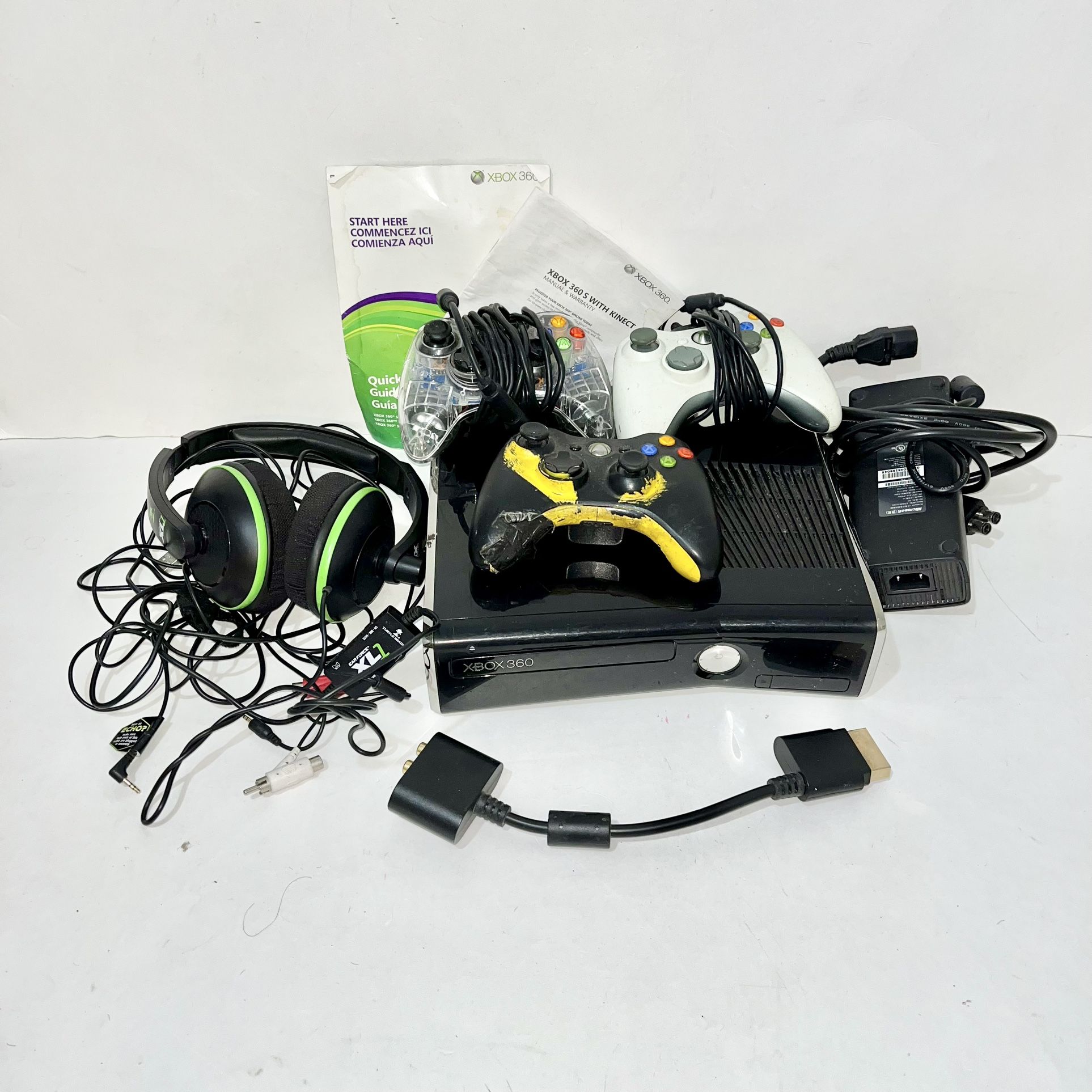 Xbox 360 Bundle/Lot Controllers Headset RED RING XBOX Pre-Owned for ...