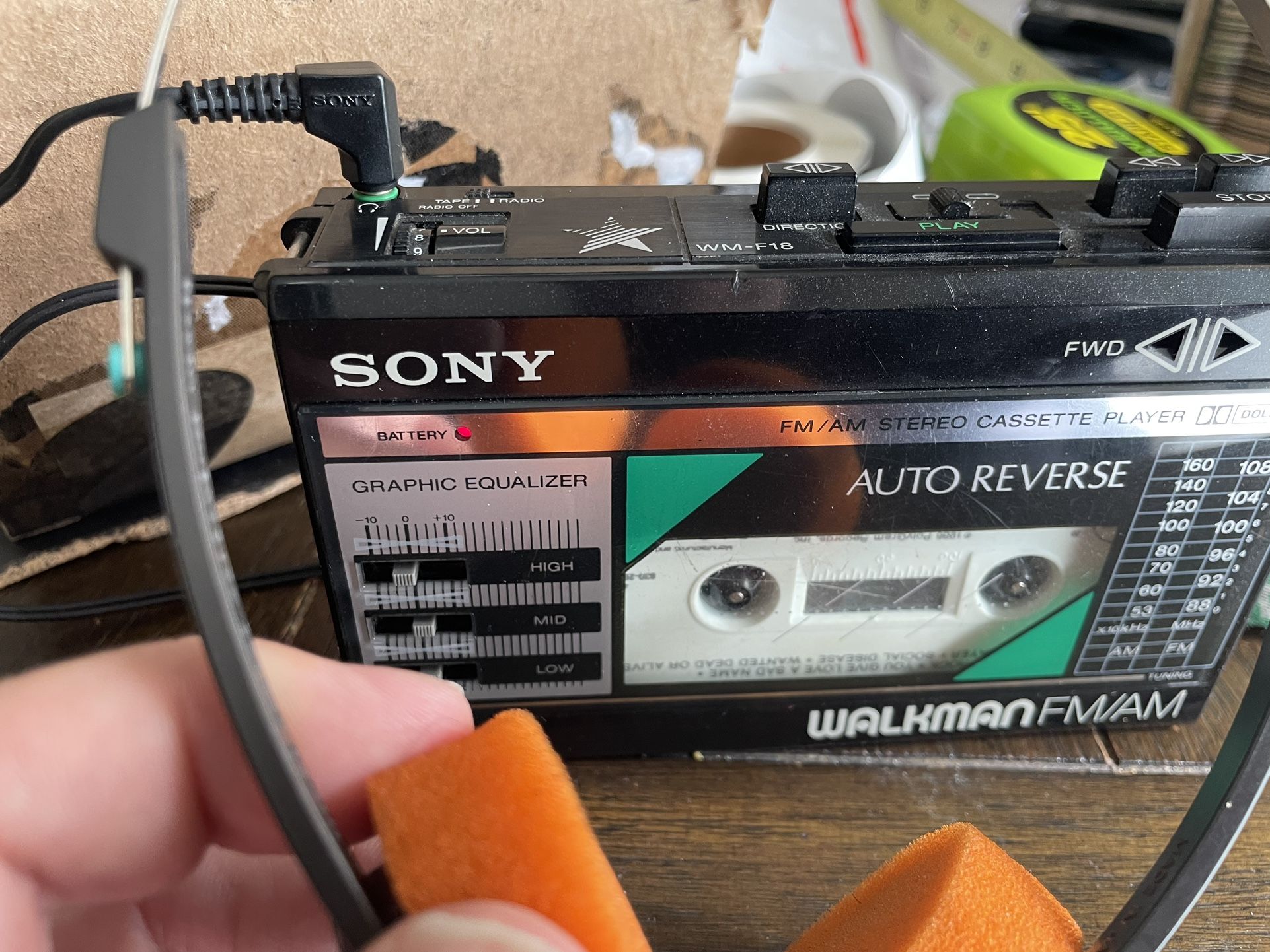 Vintage 80s Sony Walkman WM-F18/F28 Cassette Player FM/AM Radio for ...