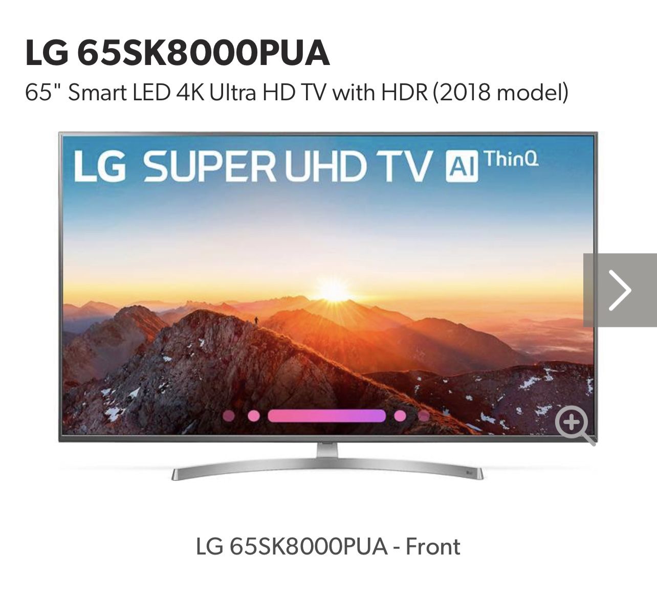 65 inch LG smart 4K TV for Sale in Diamond Bar, CA - OfferUp