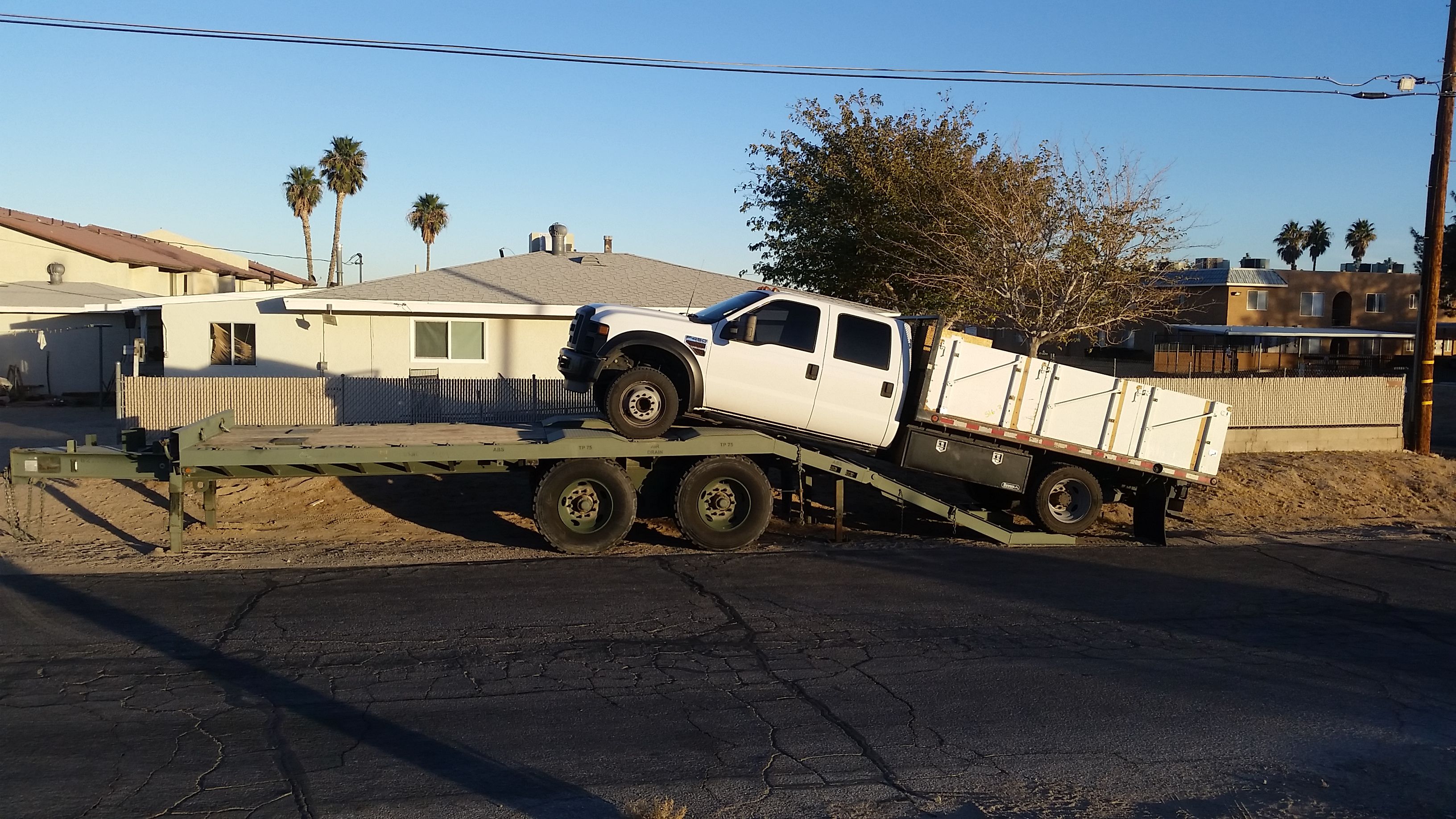 2007 Terex Load King M322 LT equipment trailer tag flatbed ramps ...