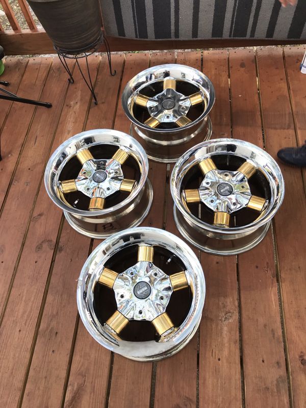 Momo idea 15 old school rims 5 spoke 100 mm fit bmw good for Sale in ...