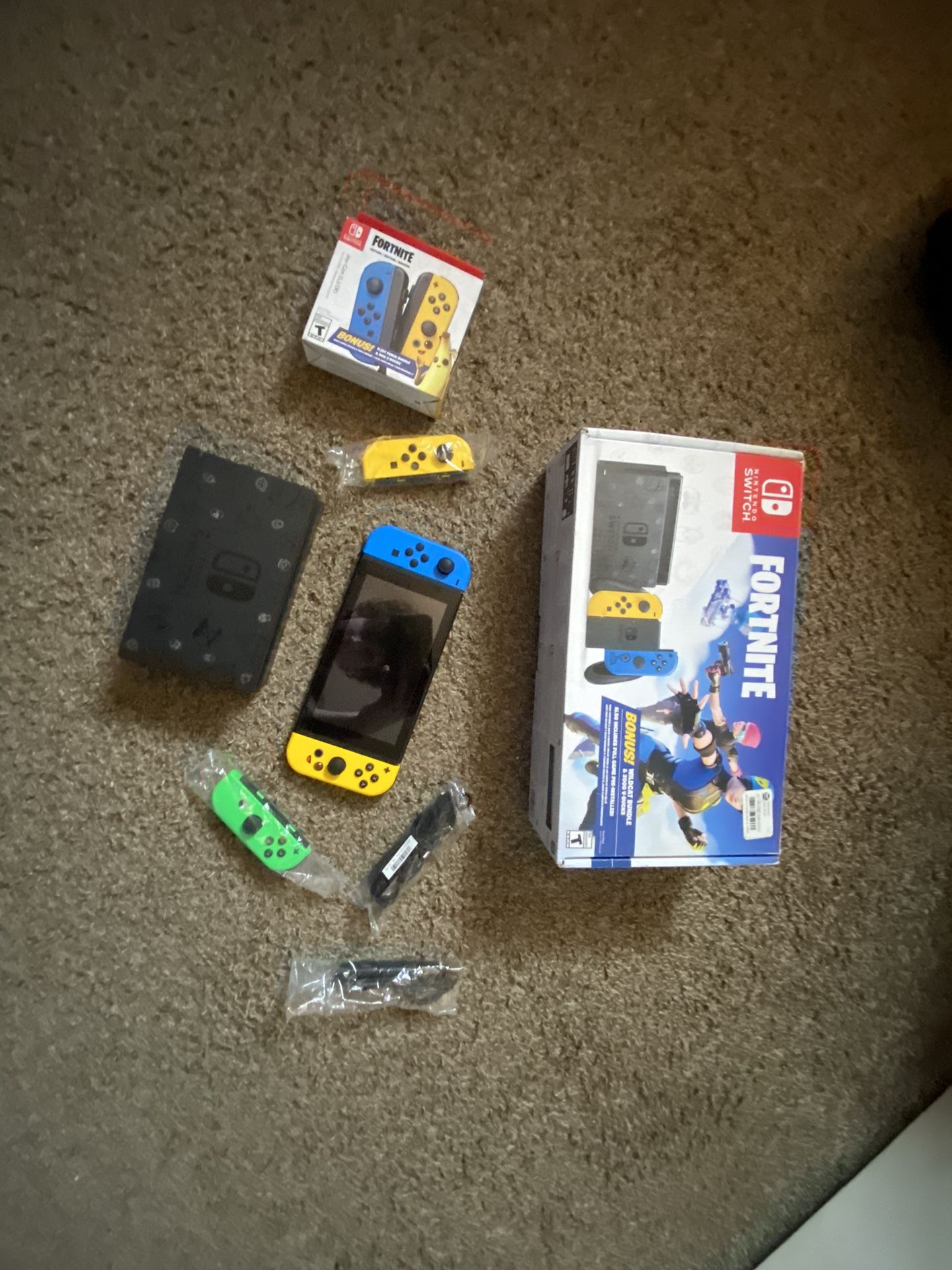 READ FULL DESCRIPTION Nintendo Switch HAC-001(-01) Fortnite Wildcat ...