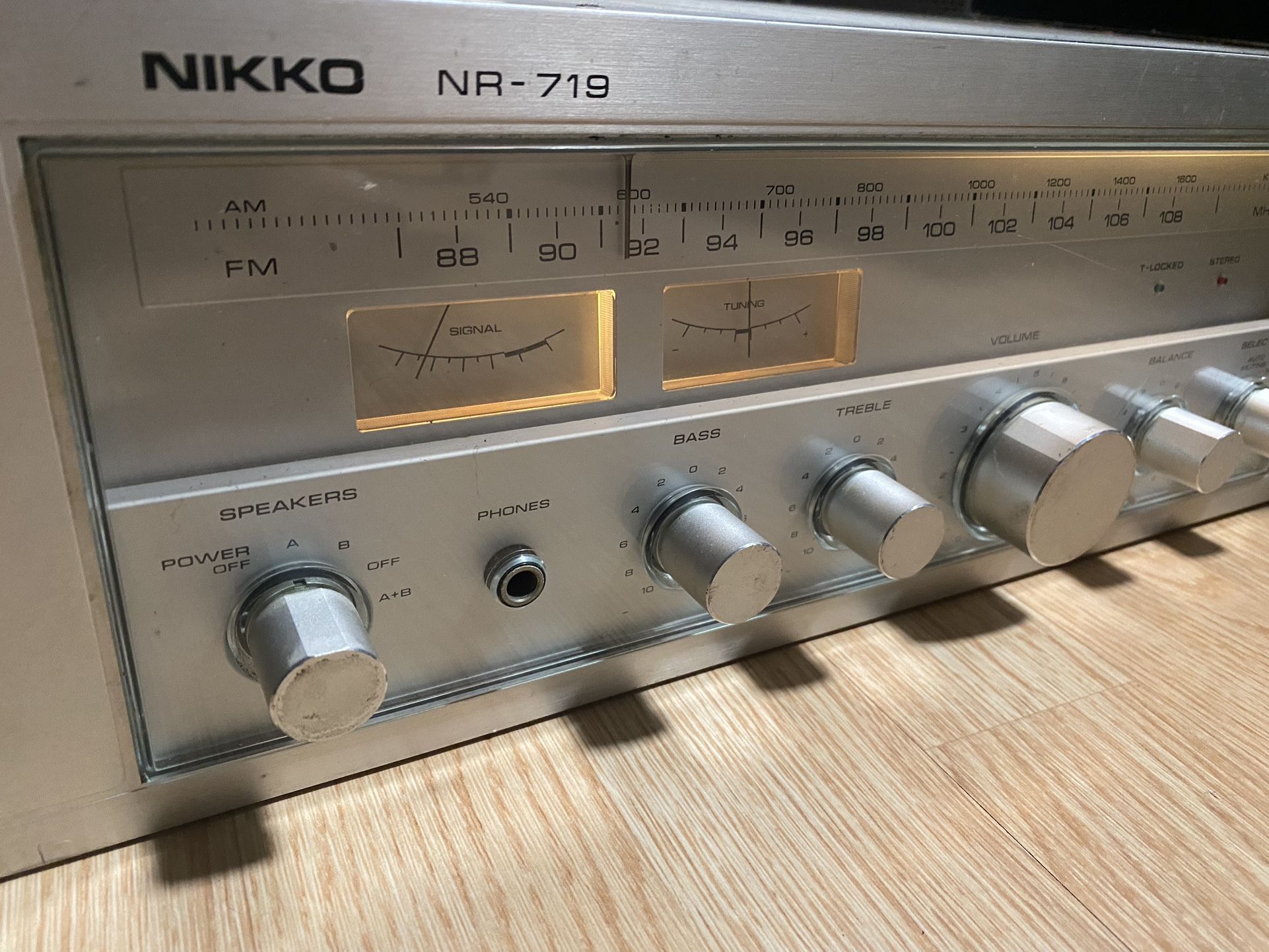 Nikko NR-719 AM/FM T-Locked Stereo Receiver (1980) Made in Japan for ...