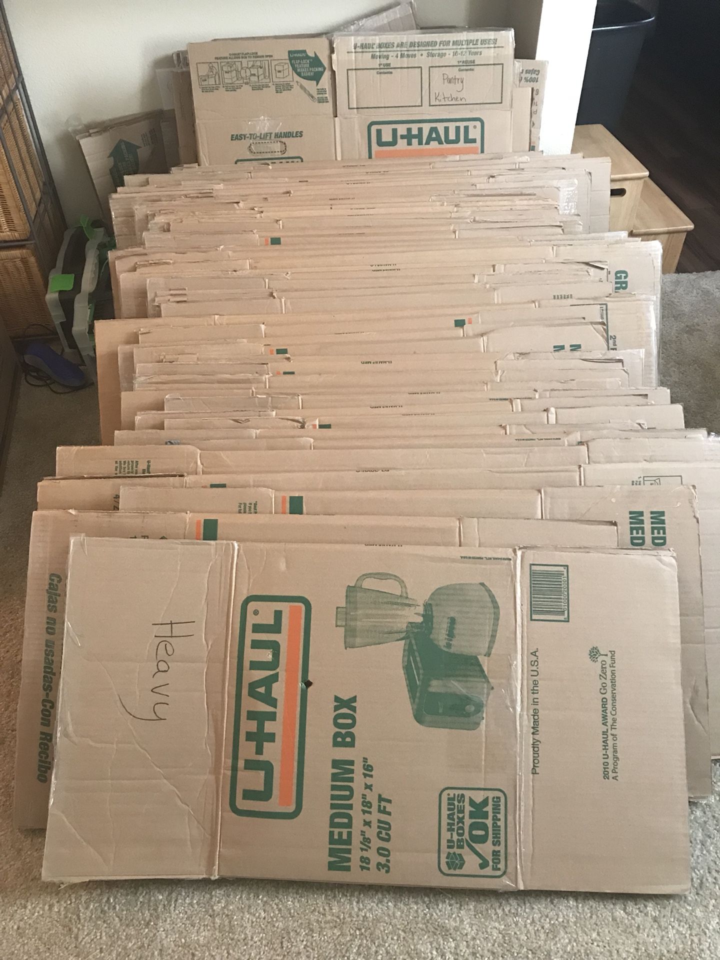 U Haul Boxes