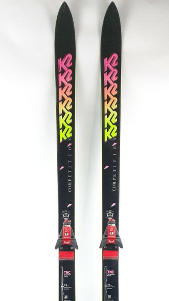 K2 TNC Comp 7.3 Titanium 190CM Fits Skiers 6'4"-6'6" Tall & Salomon 647 ...