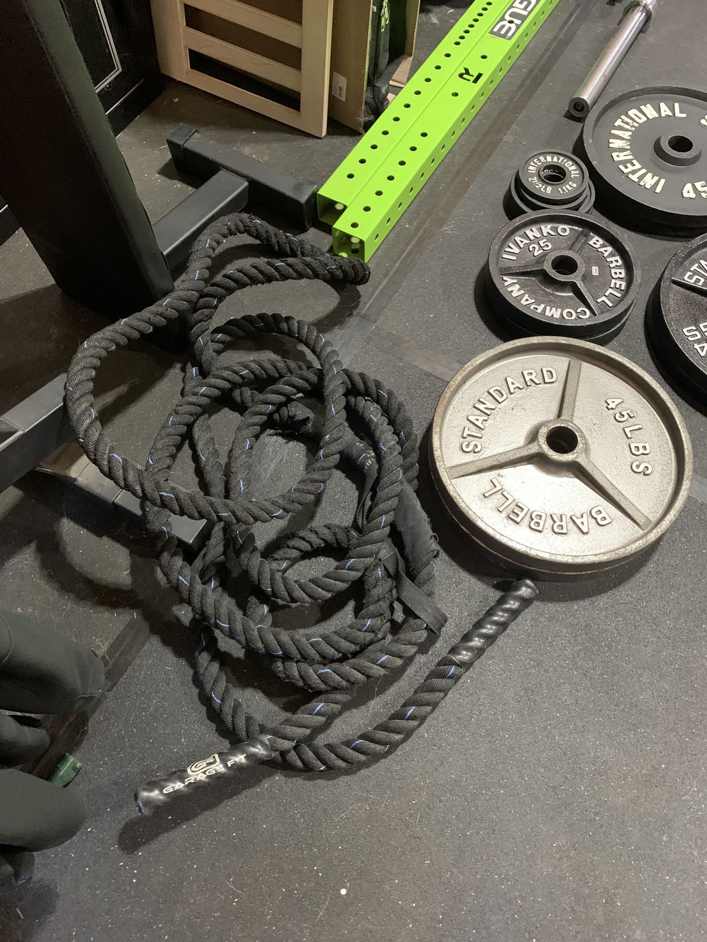 Rogue Monster Lite Squat Rack, Weights, Barbell, And More for Sale in ...