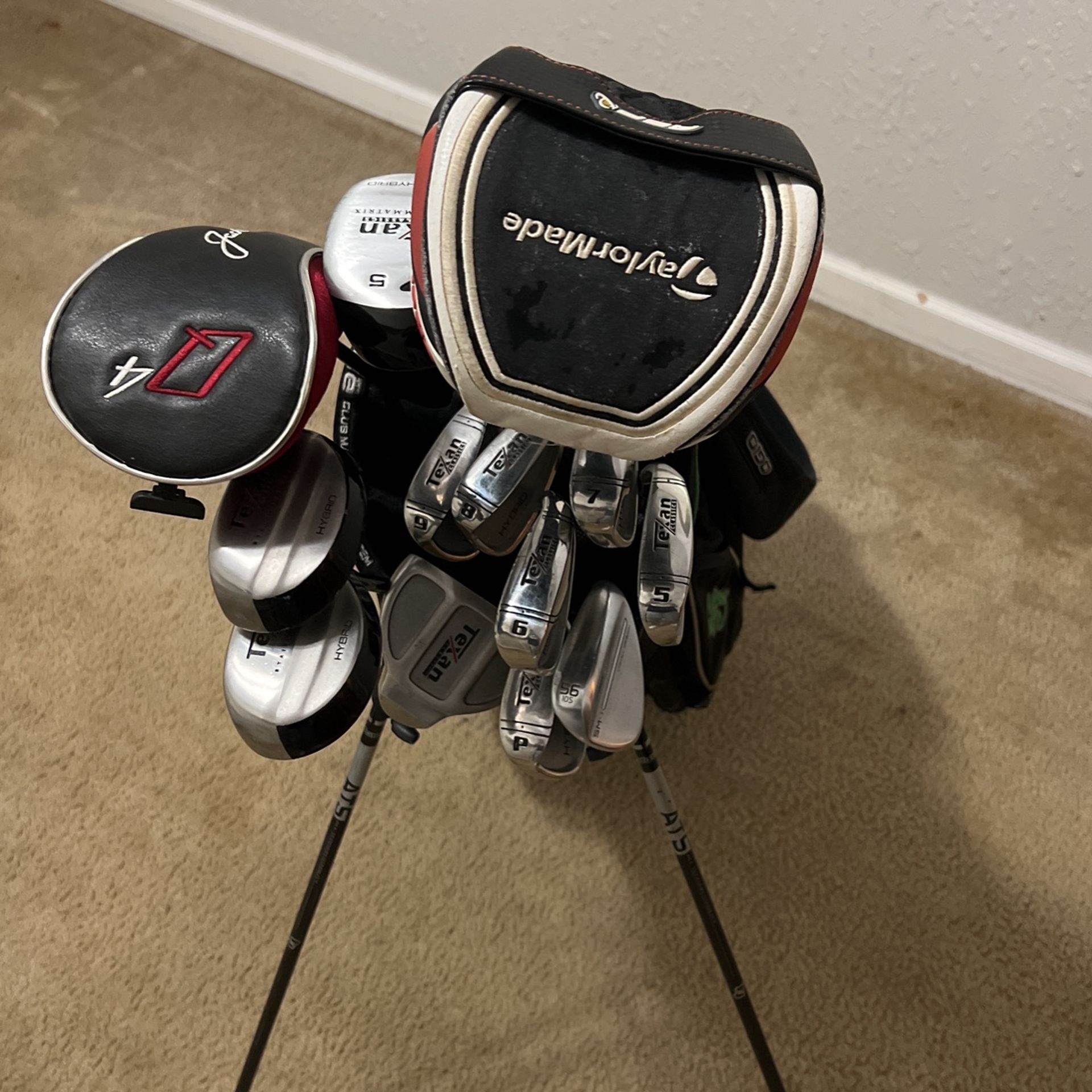 Mens Right Handed Golf Clubs! Hybrid Set With Taylor Made R11s Driver ...