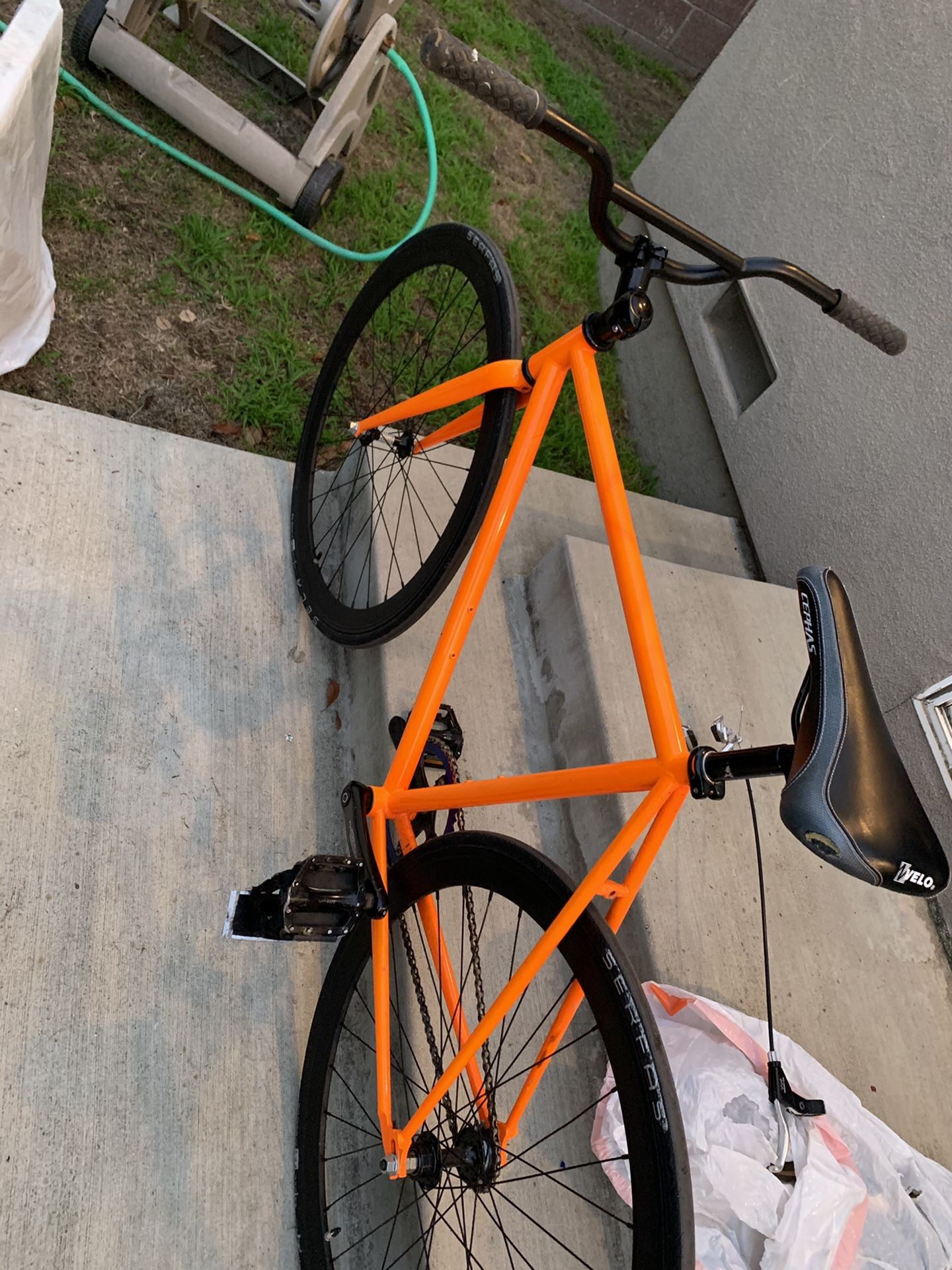 Neon orange fixie bike for Sale in Long Beach, CA - OfferUp