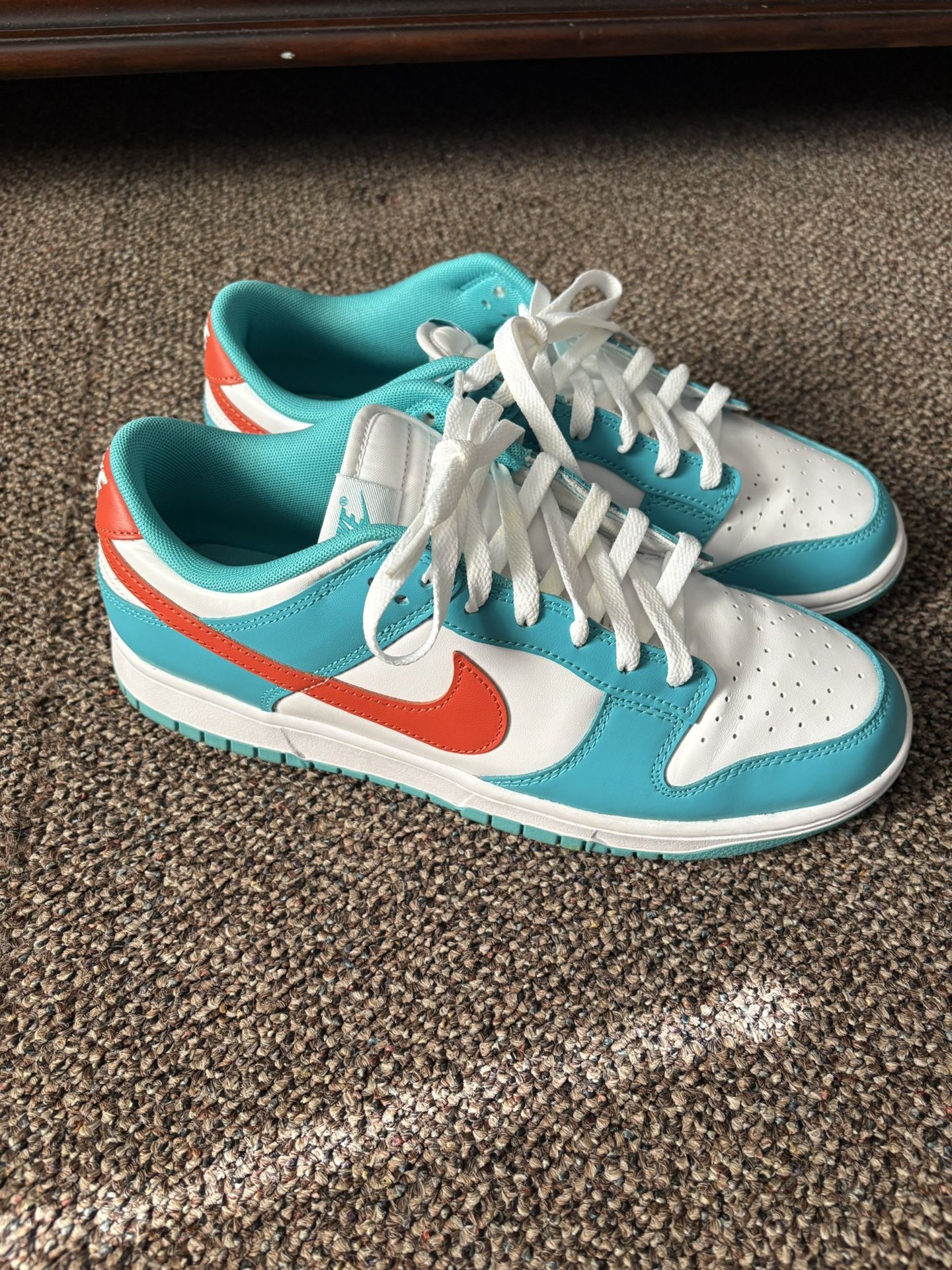 Miami Dolphins Nike Dunks Nike Dunk Low - Miami Dolphins (W Dunk Low ...