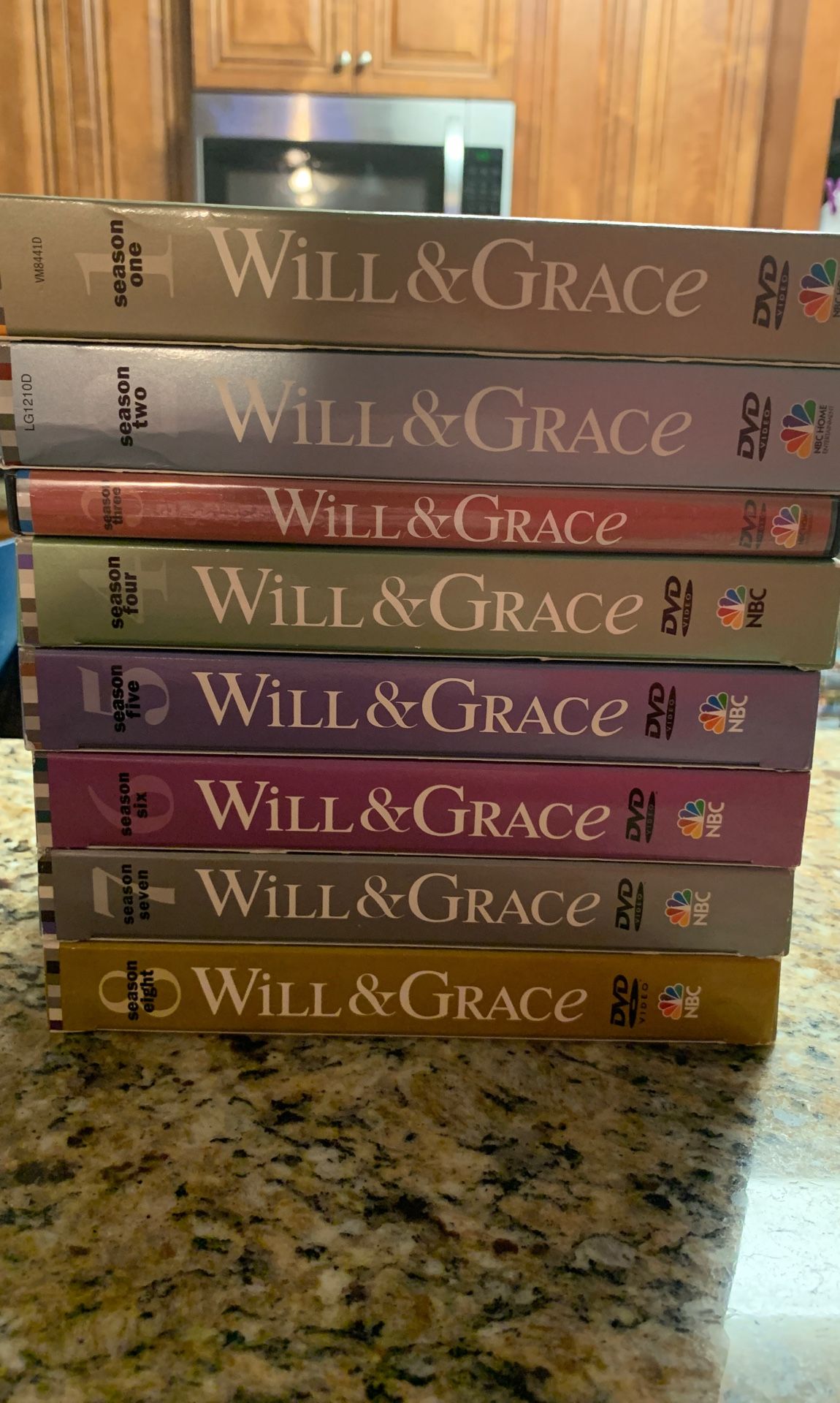 Will & Grace dvd series complete and season seasons 1 2 3 4 5 6 7 8 for ...