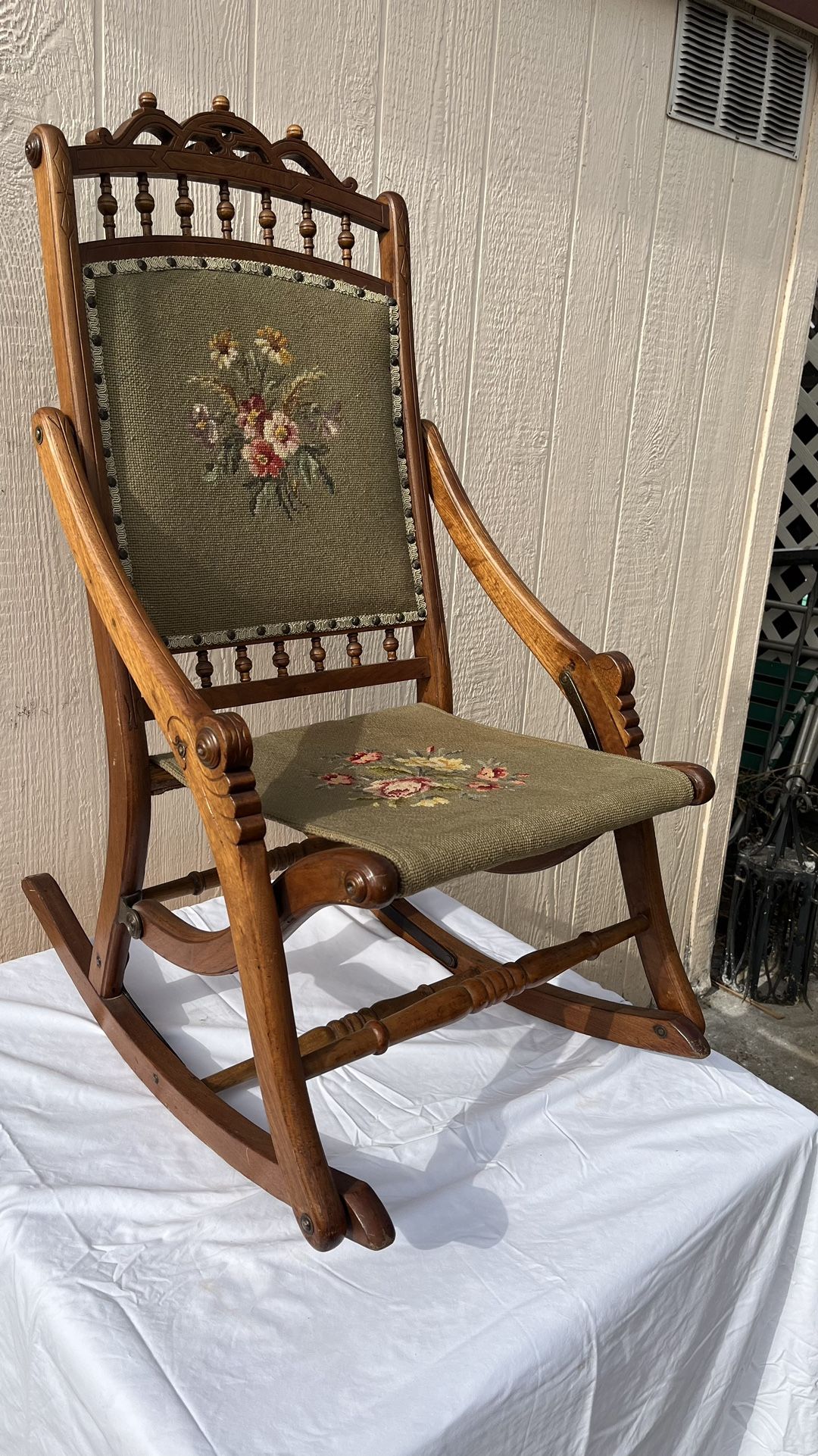 Beautiful Sturdy, Victorian folding up Rocking Chair for Sale in San ...