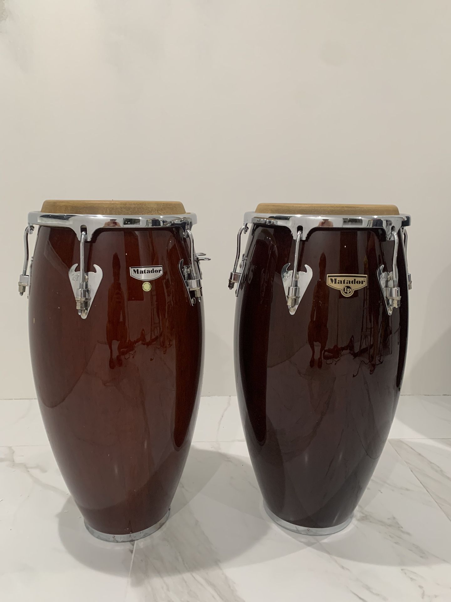 Latín Percussion Matadora / Conga Tumba Set Clear Wood for Sale in ...
