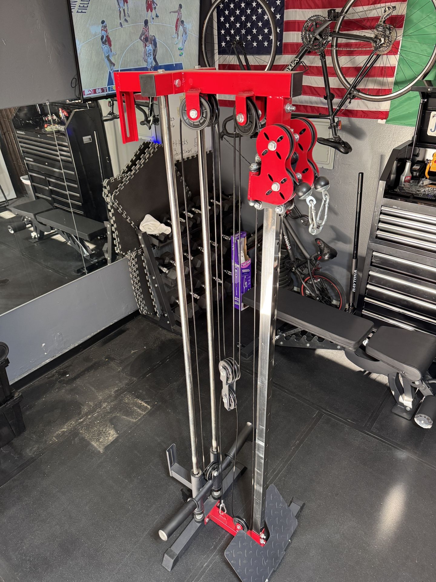 Cable Machine Pulley Tower Wall Mounted for Sale in City Of Industry ...