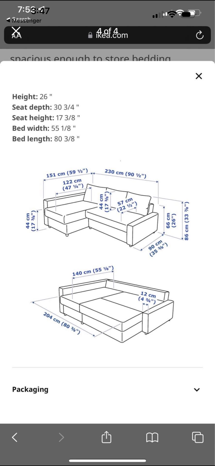 OBO Ikea Friheten Sleeper Sofa for Sale in Auburn WA OfferUp
