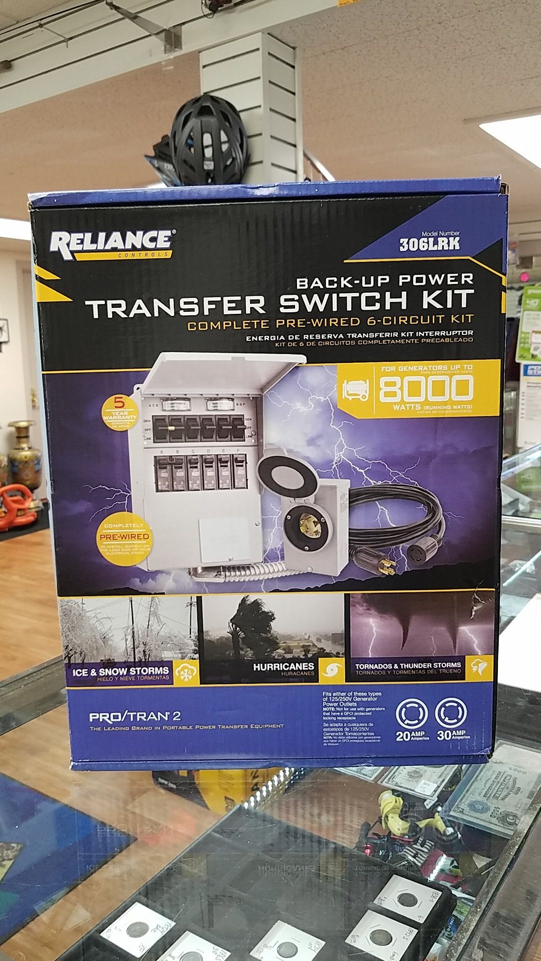 Reliance Controls (306LRK) 6 Curcuit backup power transfer switch kit ...