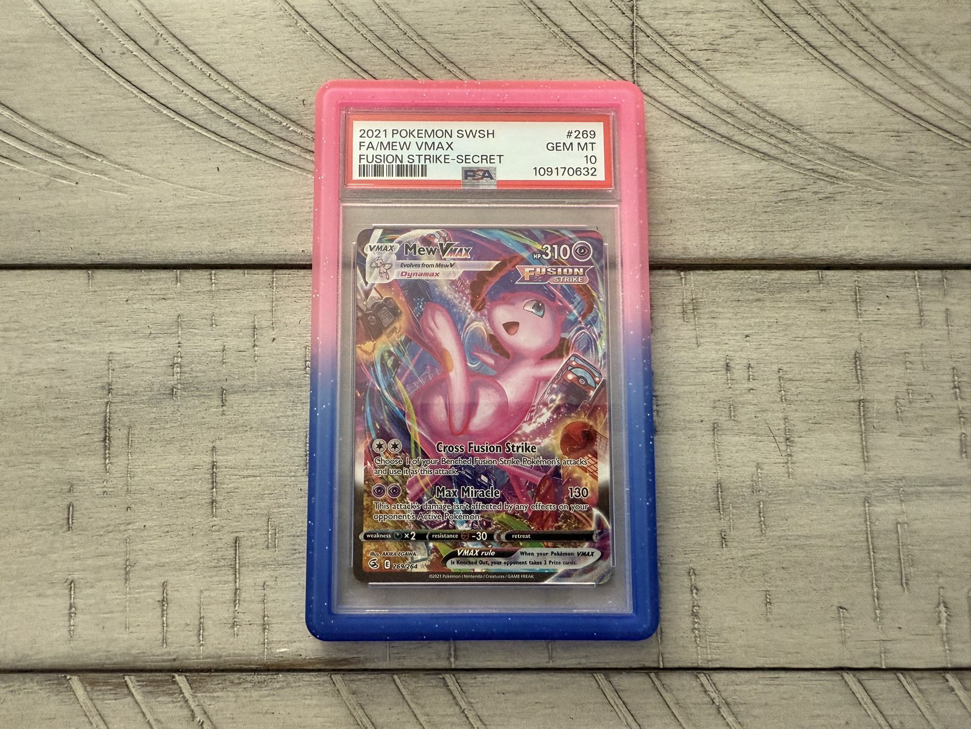Mew VMAX Full Alt #269 Fusion Strike Pokémon - PSA 10 for Sale in ...