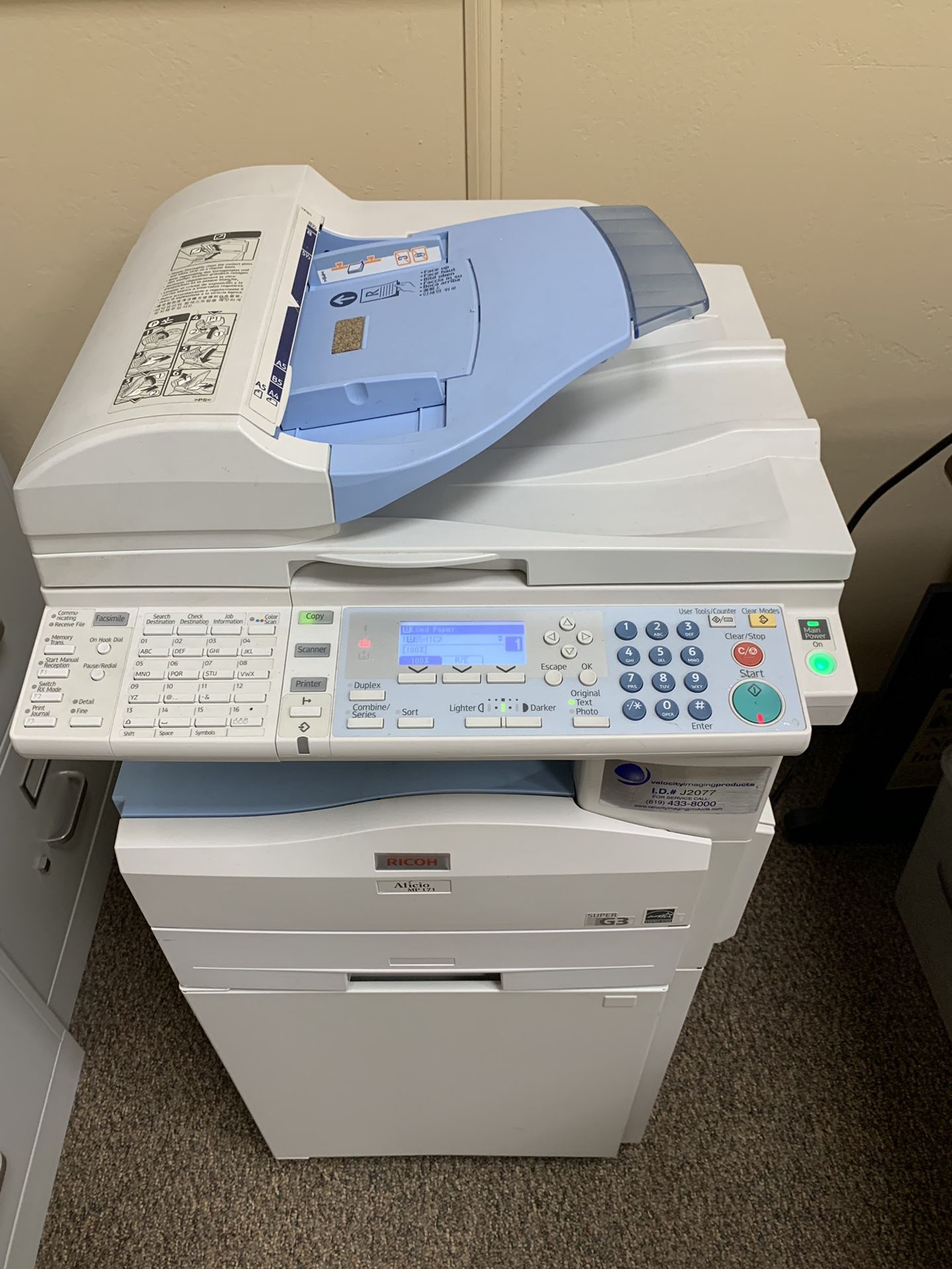 Ricoh Aficio MP 171 Copier for Sale in San Diego, CA - OfferUp