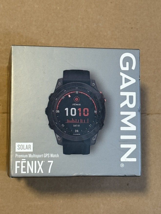 Garmin fēnix 7 Solar GPS Watch 47mm - Slate Gray/Black SEALED ...