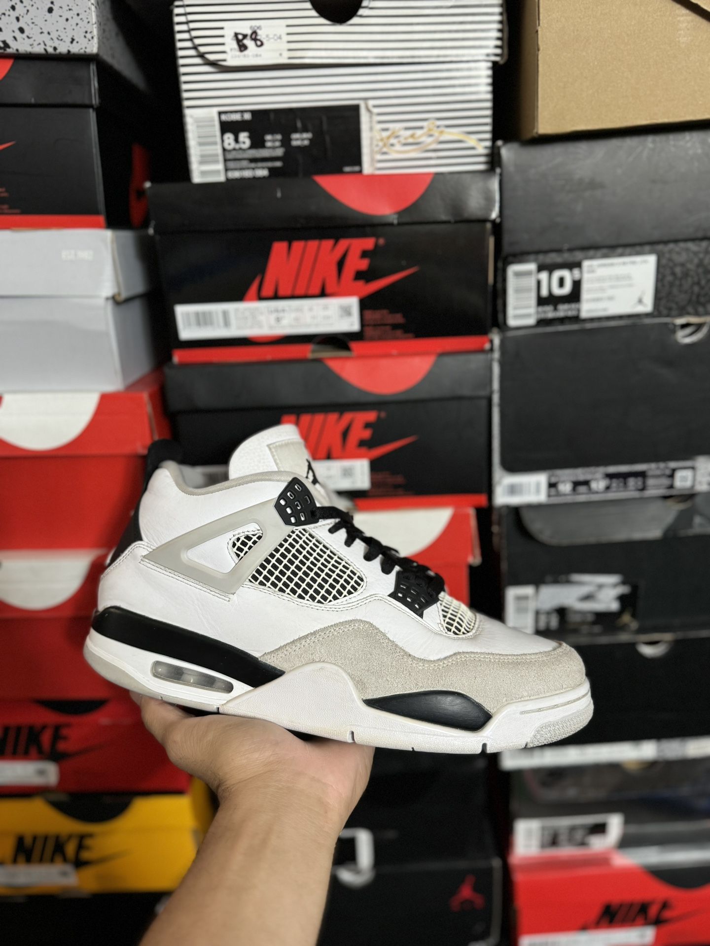 Jordan Military Black 4s size 11 USED But Clean for Sale in Los Rnchs ...