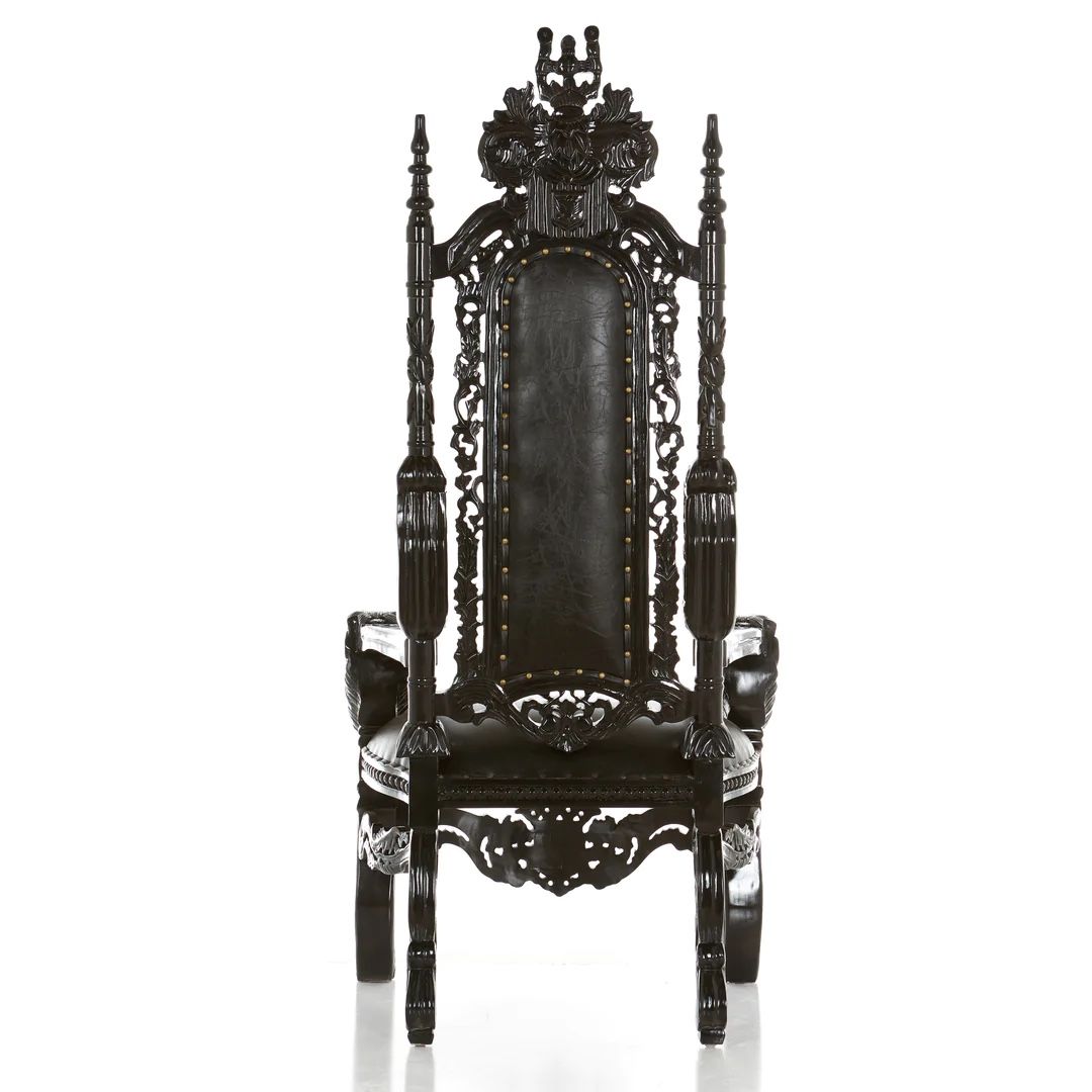 Black King Throne Chair