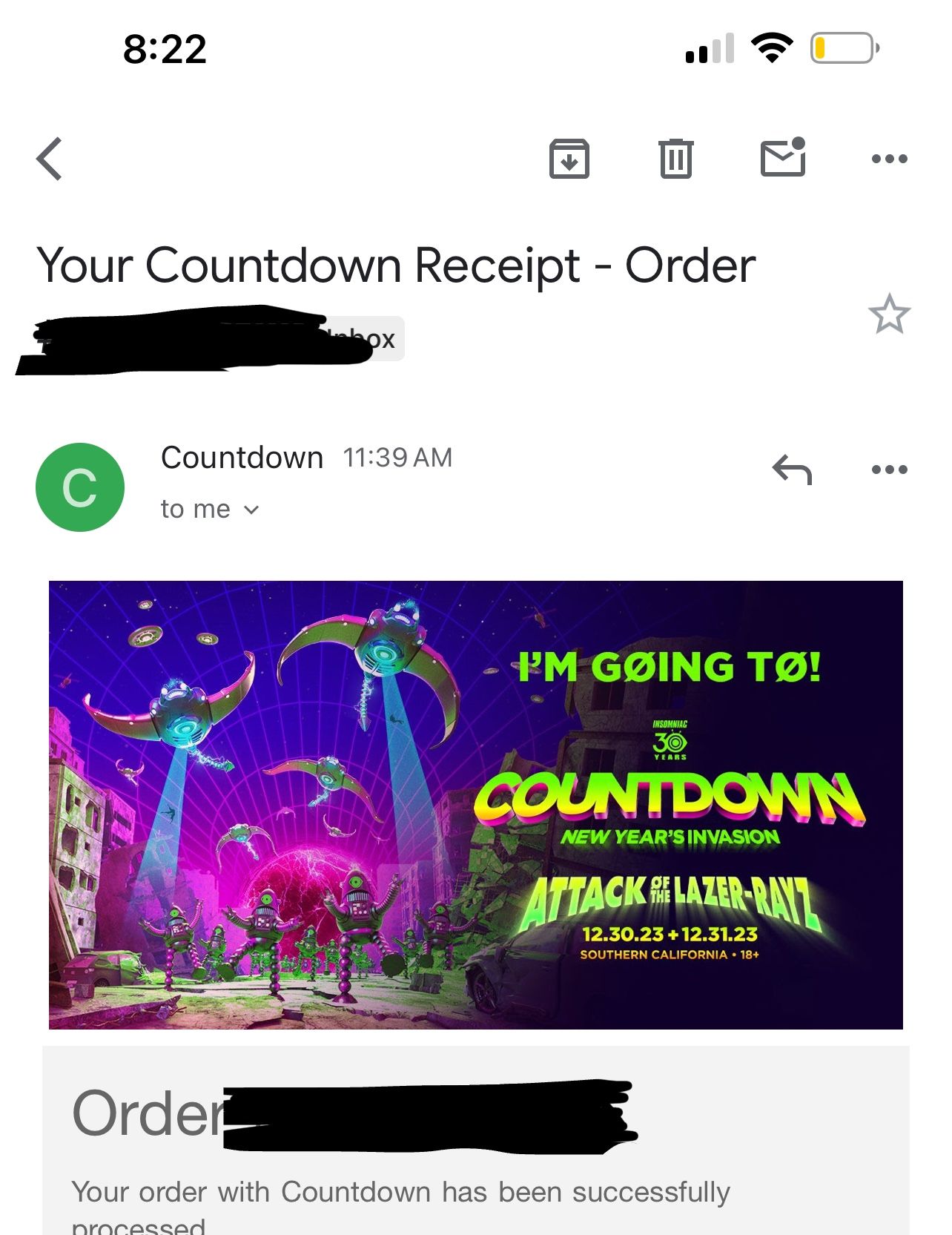 Countdown NYE Saturday ticket for Sale in Hesperia, CA - OfferUp