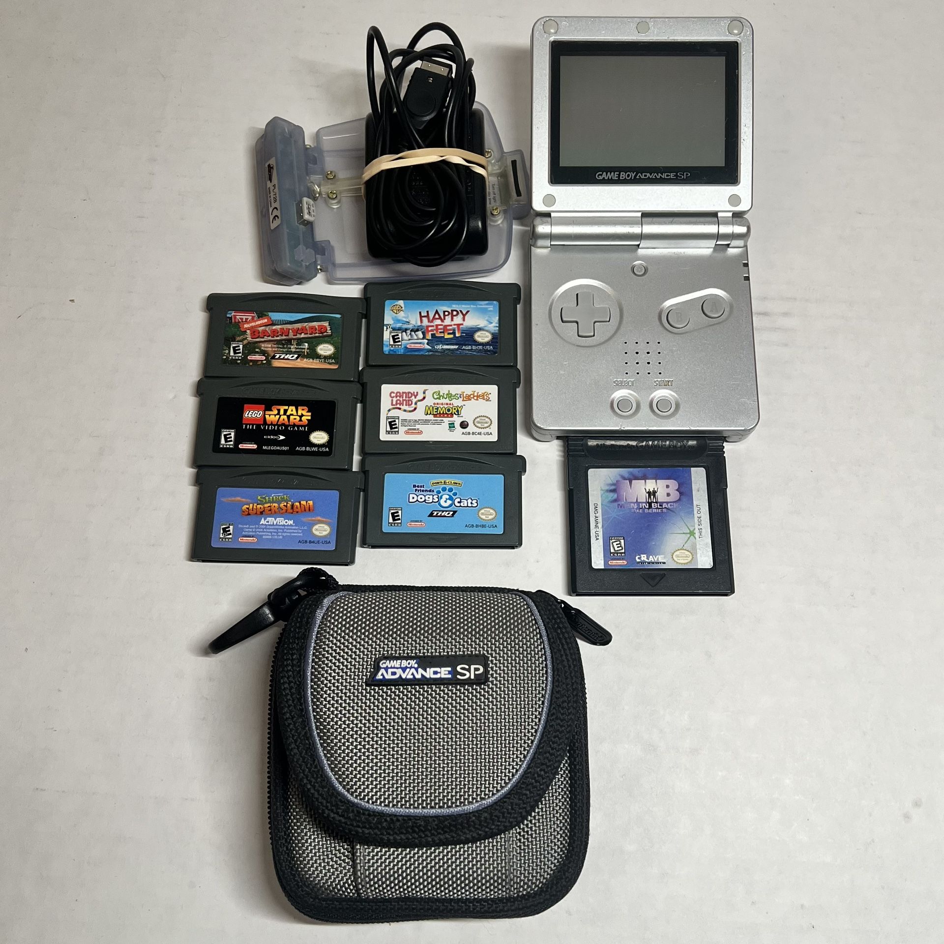 Silver Gameboy Advanced SP + Games + Case for Sale in Phoenix, AZ - OfferUp