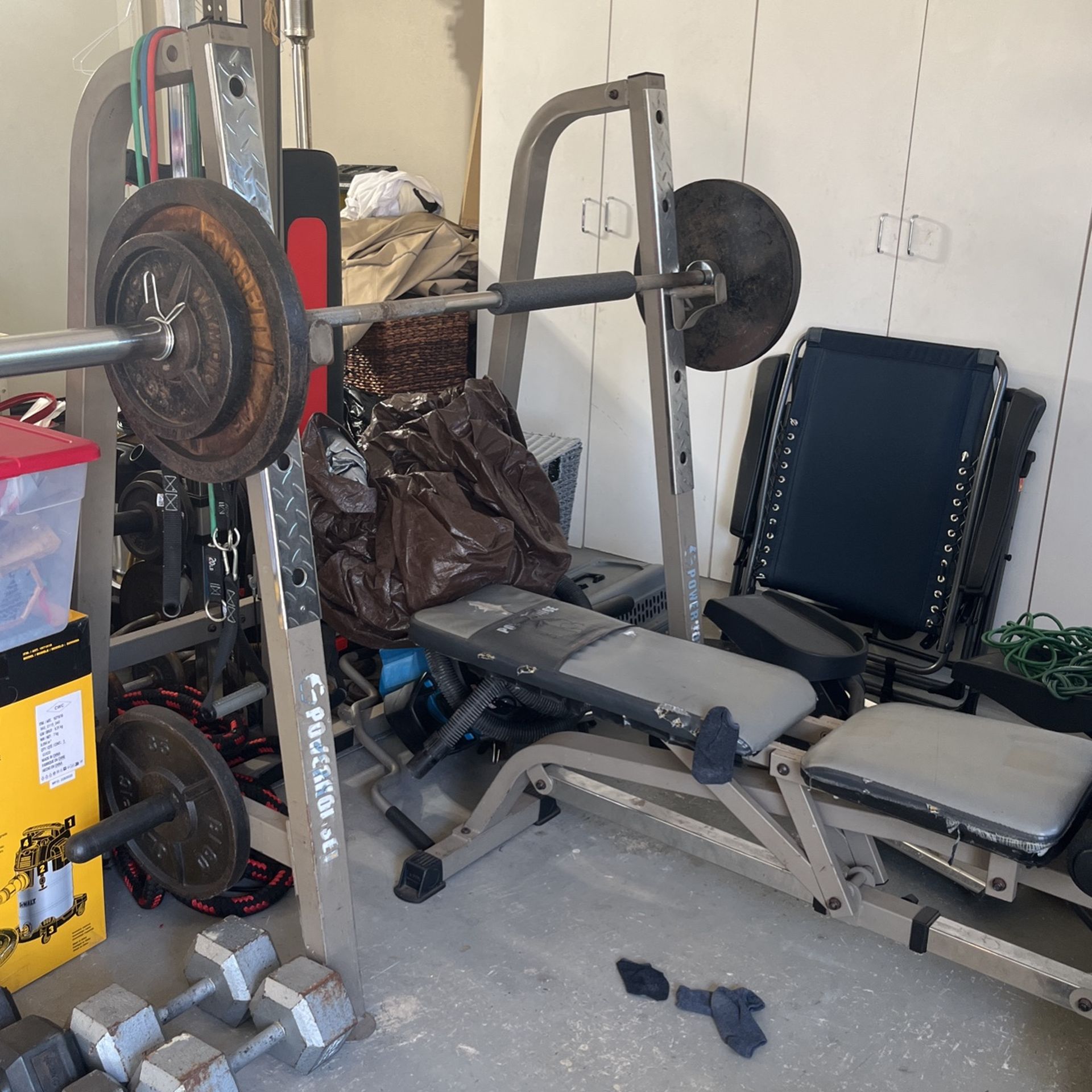 PowerHouse Weight Rack With Bench for Sale in Rancho Cucamonga, CA ...