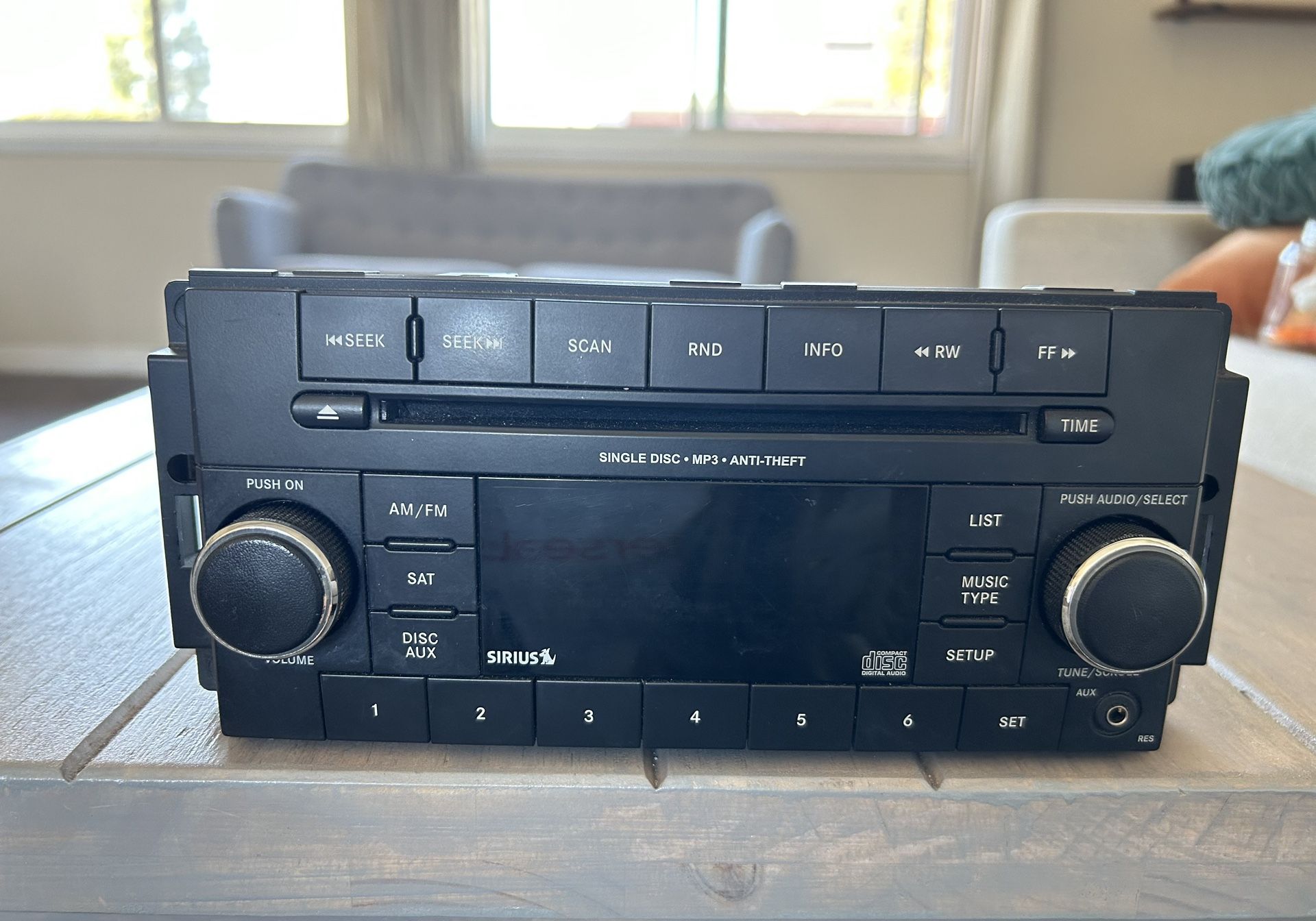 2012-2014 Dodge 1500 Jeep Wrangler AM FM Radio CD Player w Aux P0 ...
