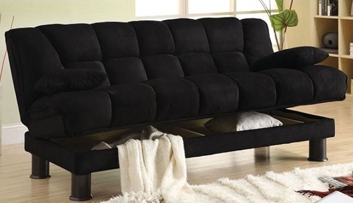Futon sofa with storage store