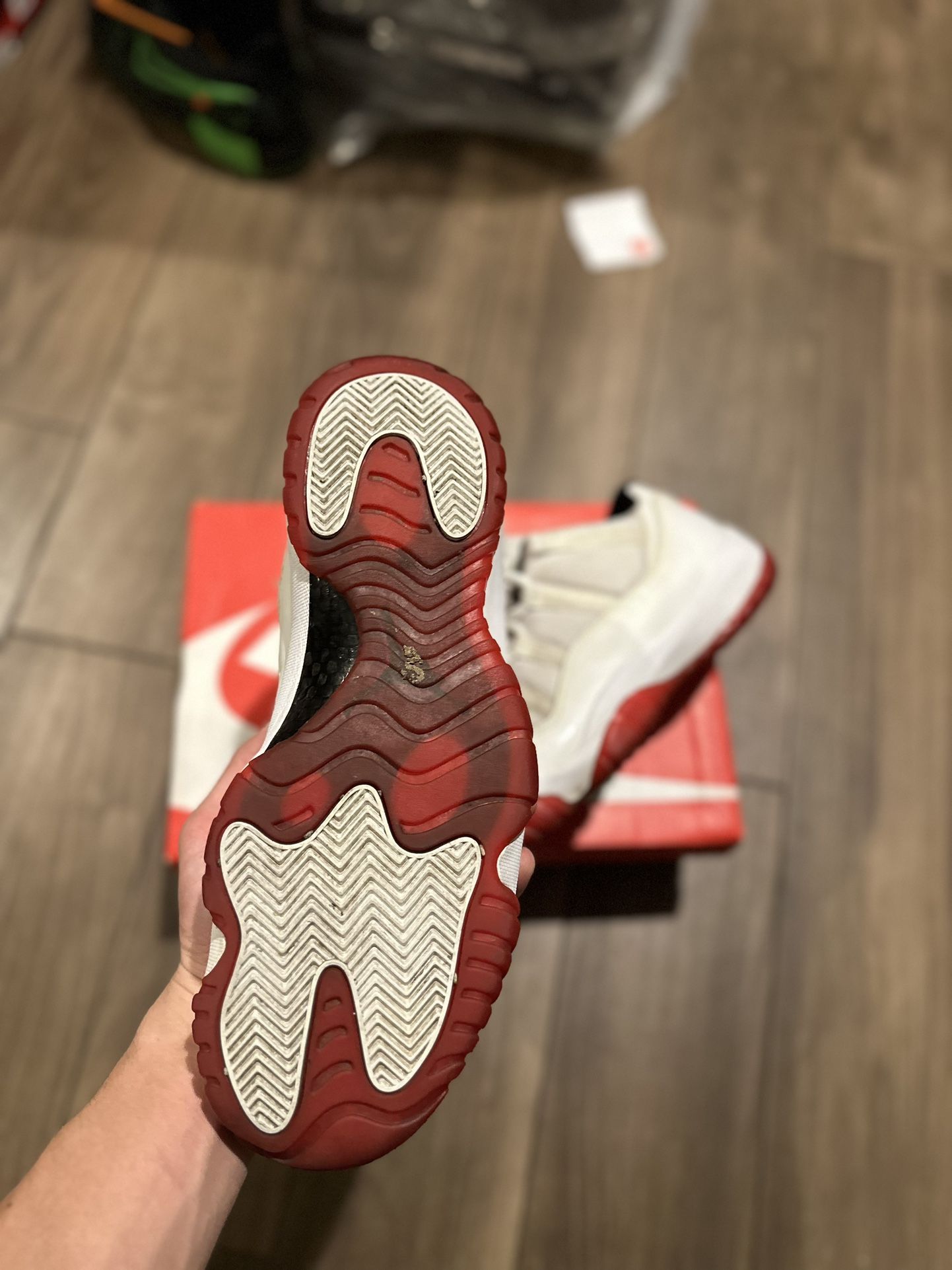 Retro 11 Low Cherry On Feet