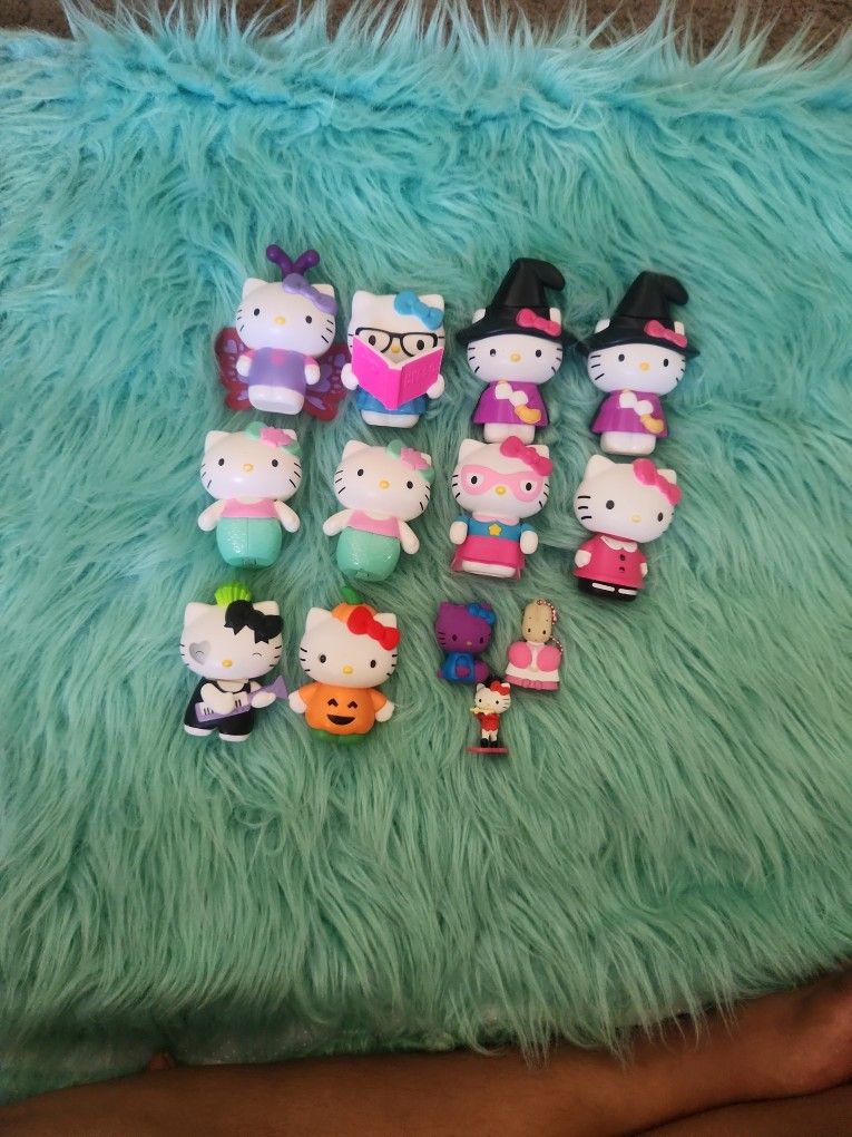 Sanrio McDonald's Toys Figures Misc. Hello Kitty Lot Of 10 With Extras ...