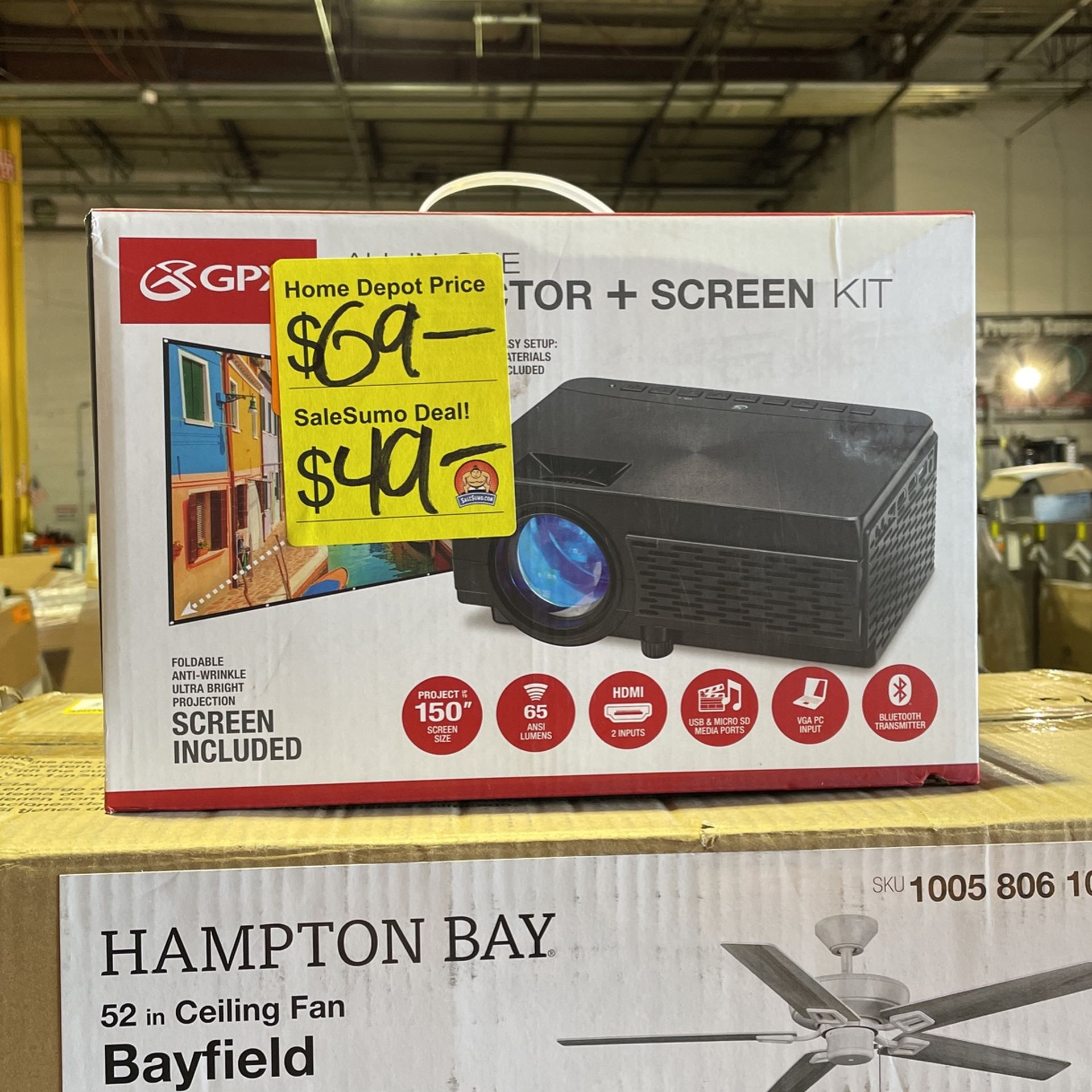 All In One Projector Plus Screen Kit for Sale in Phoenix, AZ - OfferUp