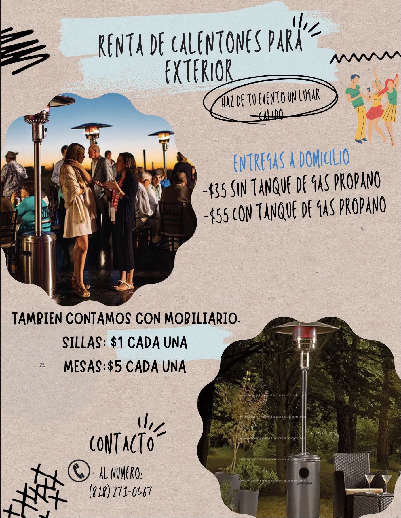 Calentones Sillas Y Mesas for Sale in Los Angeles, CA - OfferUp