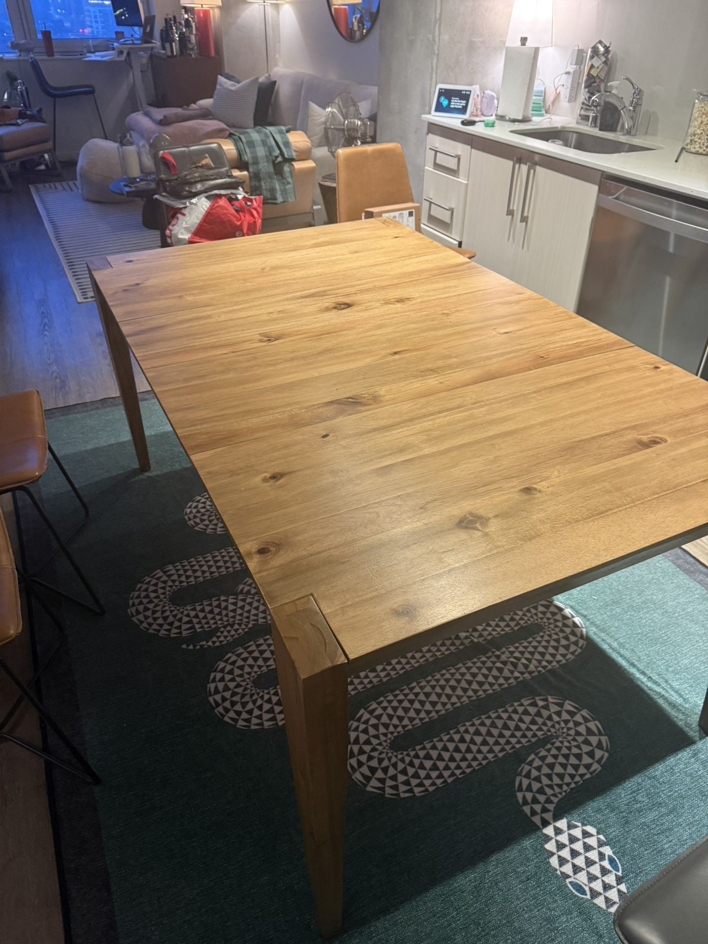 West Elm Anderson Solid Wood Extendable Dining Table (40"–90") for Sale ...